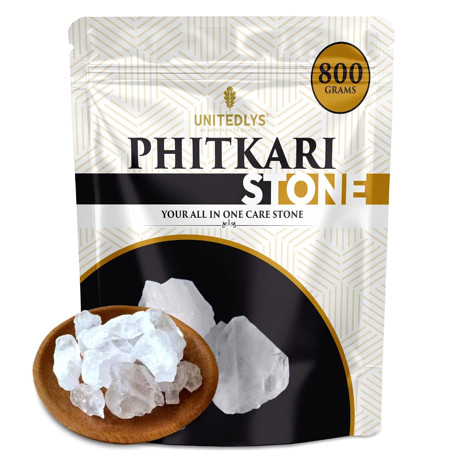 Unitedlys Organic Phitkari Alum Stone for Face 800G | Fitkari Stone for ...