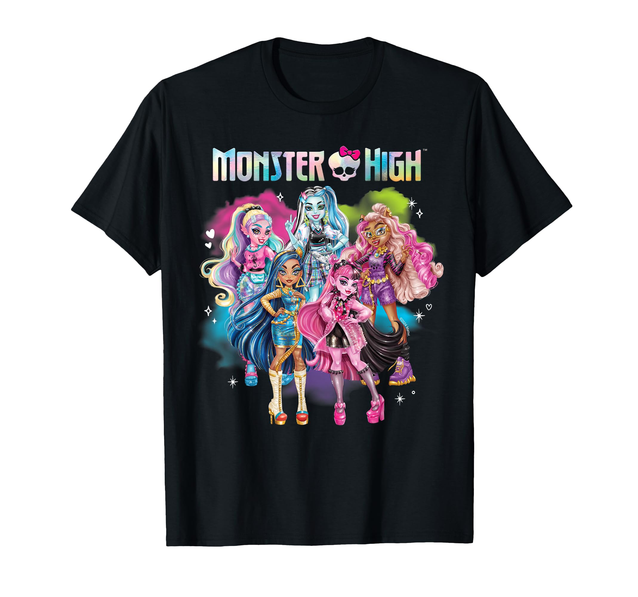 Amazon.com: Monster High Alumni - Character Rainbow Cloud Group T-Shirt ...