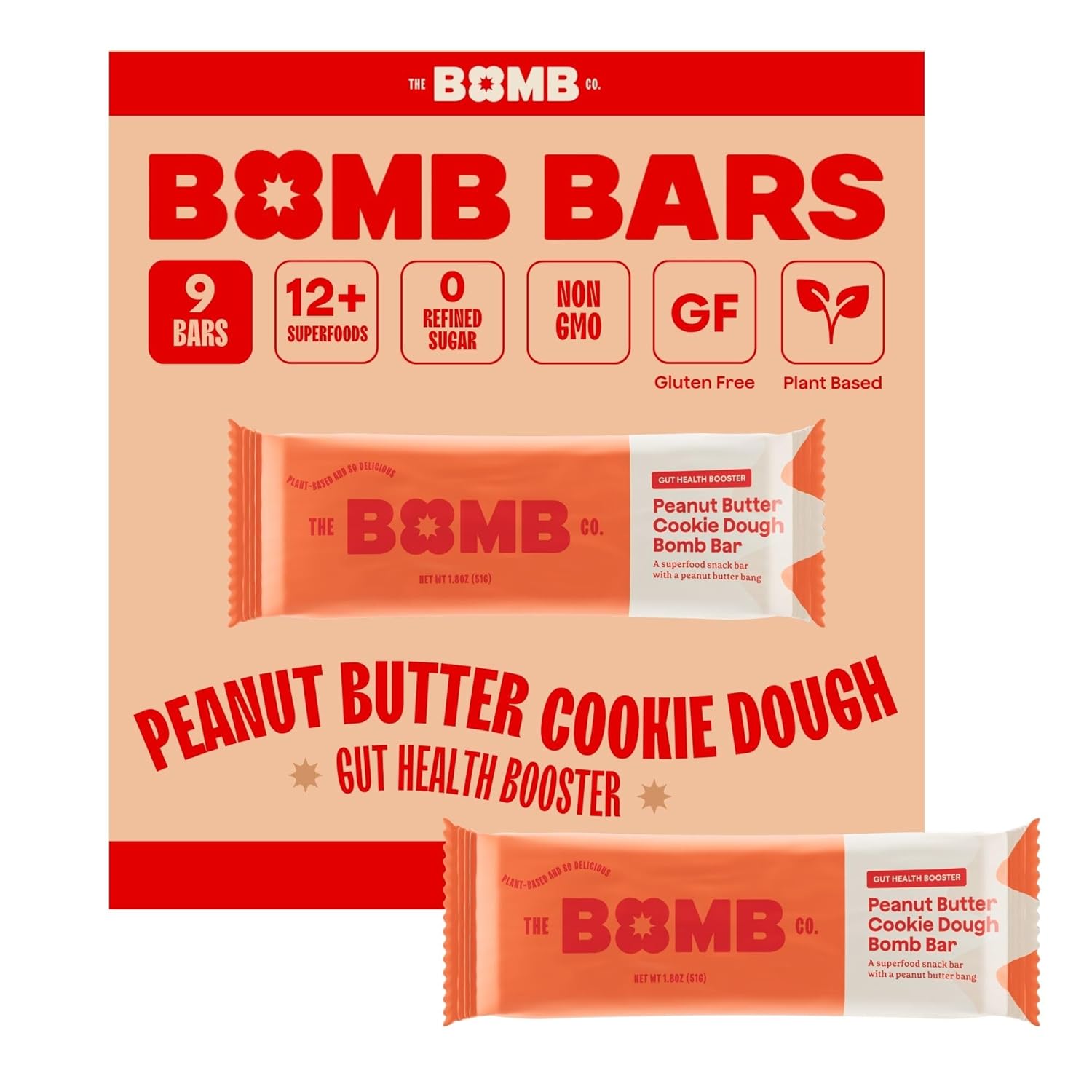 Amazon.com: The Bomb Co. Blender Bomb Bar, Peanut Butter Cookie Dough ...