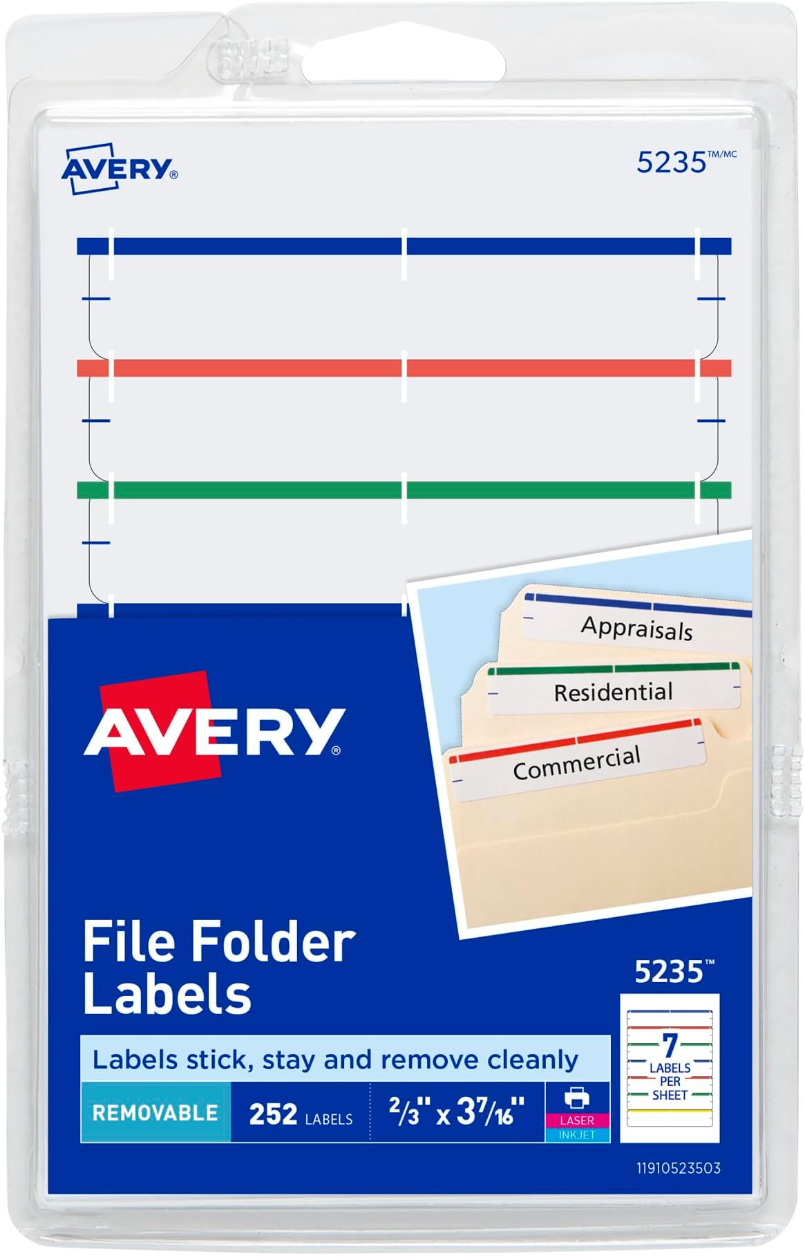 Removable File Folder Labels on 4" x 6" Sheets : Amazon.ca: Office Products