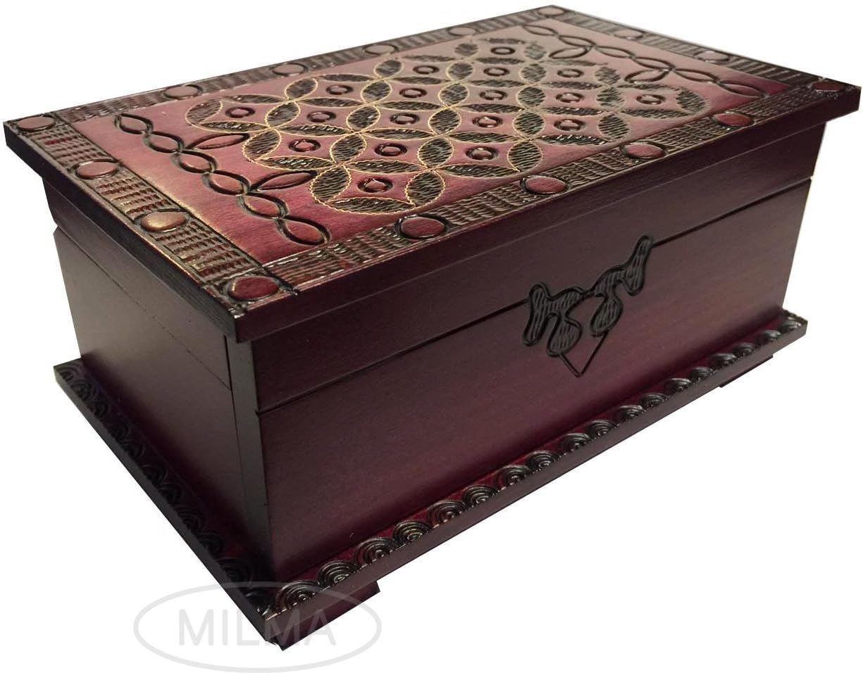 Amazon.com: Celtic Secret Puzzle Wooden Box Handmade Linden Wood ...