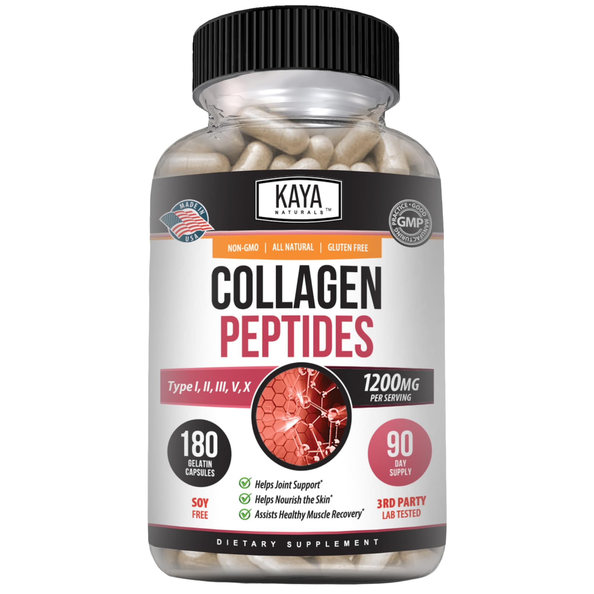 Snapklik.com : Kaya Naturals Multi Collagen Peptides Complex Powder For ...