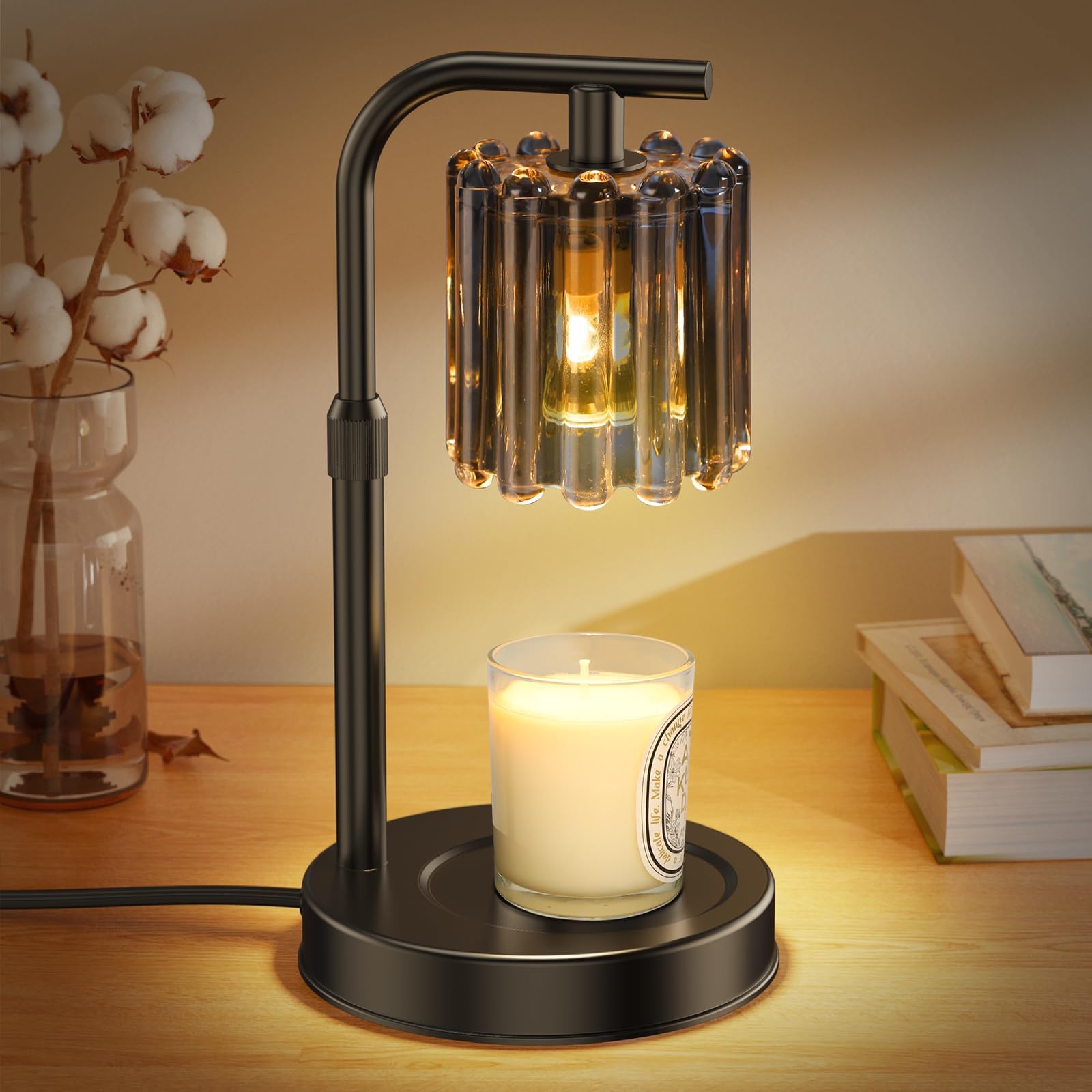 Amazon.com: Yuichoy Candle Warmer Lamp with Timer, Dimmable Electric ...