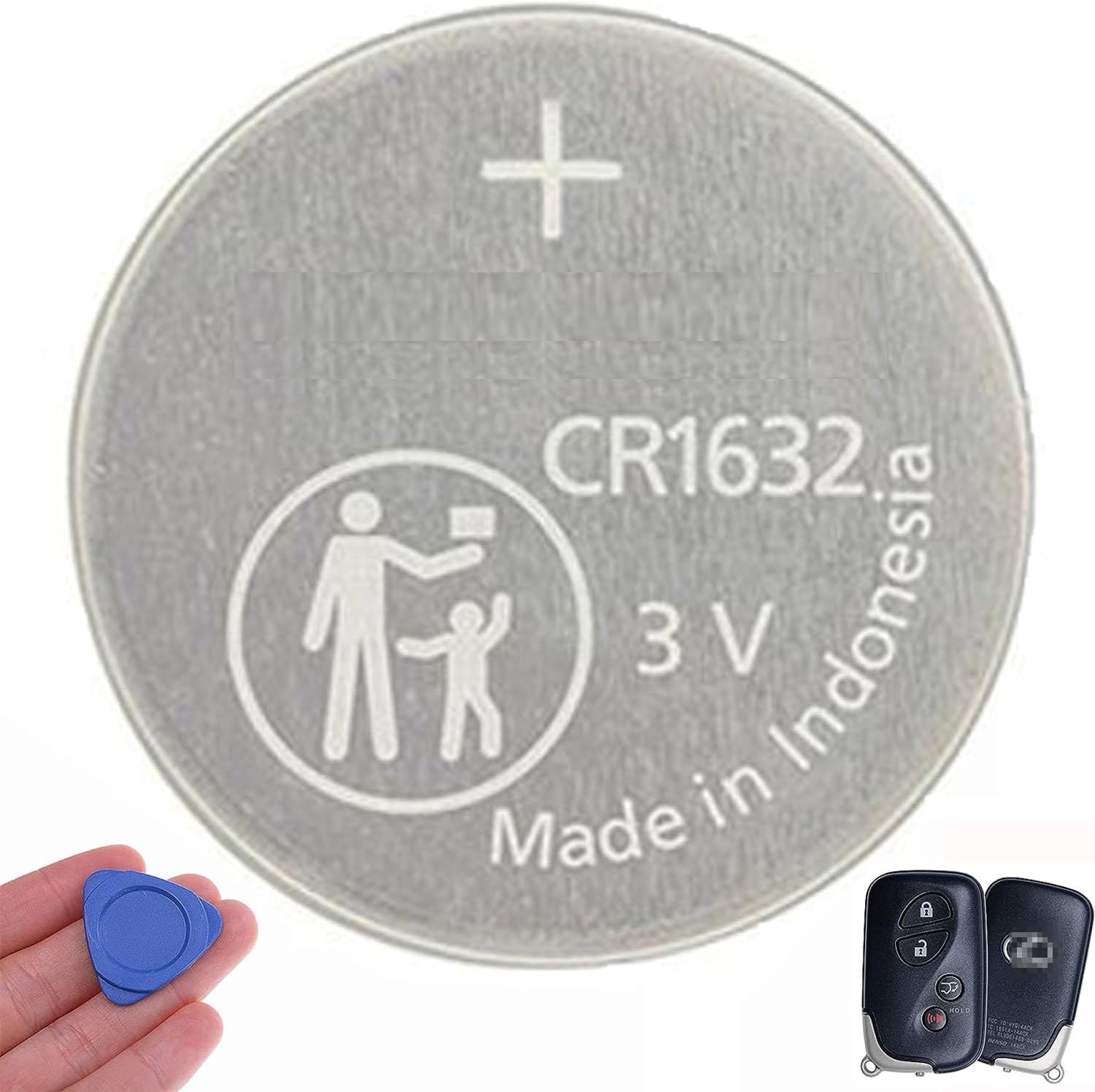 Amazon.com: (2 Pack) of CR1632 1632 Remote Key Fob Battery Replacement ...
