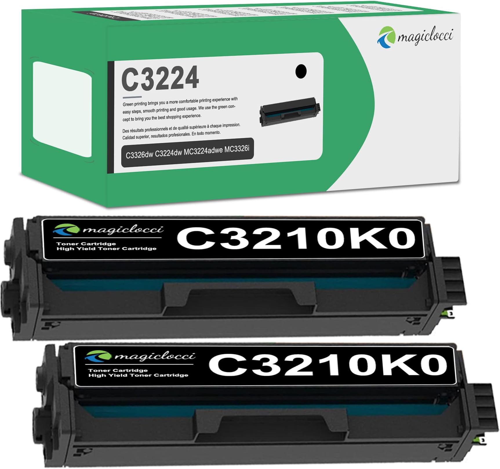 Amazon.com: EEL 3 Pack C3224 C3210C0 C3210M0 C3210Y0 Toner Cartridges ...