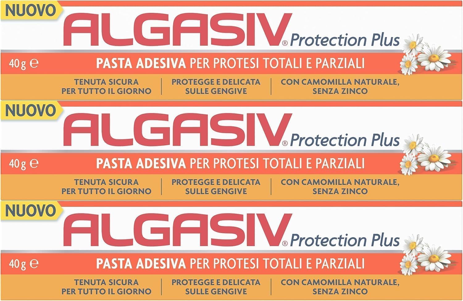Algasiv Protection Plus Pasta Adesiva Per Protesi Totali E Parziali Con ...