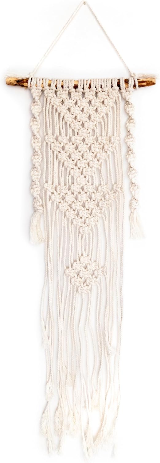 Amazon.com: Solid Oak Small Format Macrame Kit-Three Triangles : Arts ...