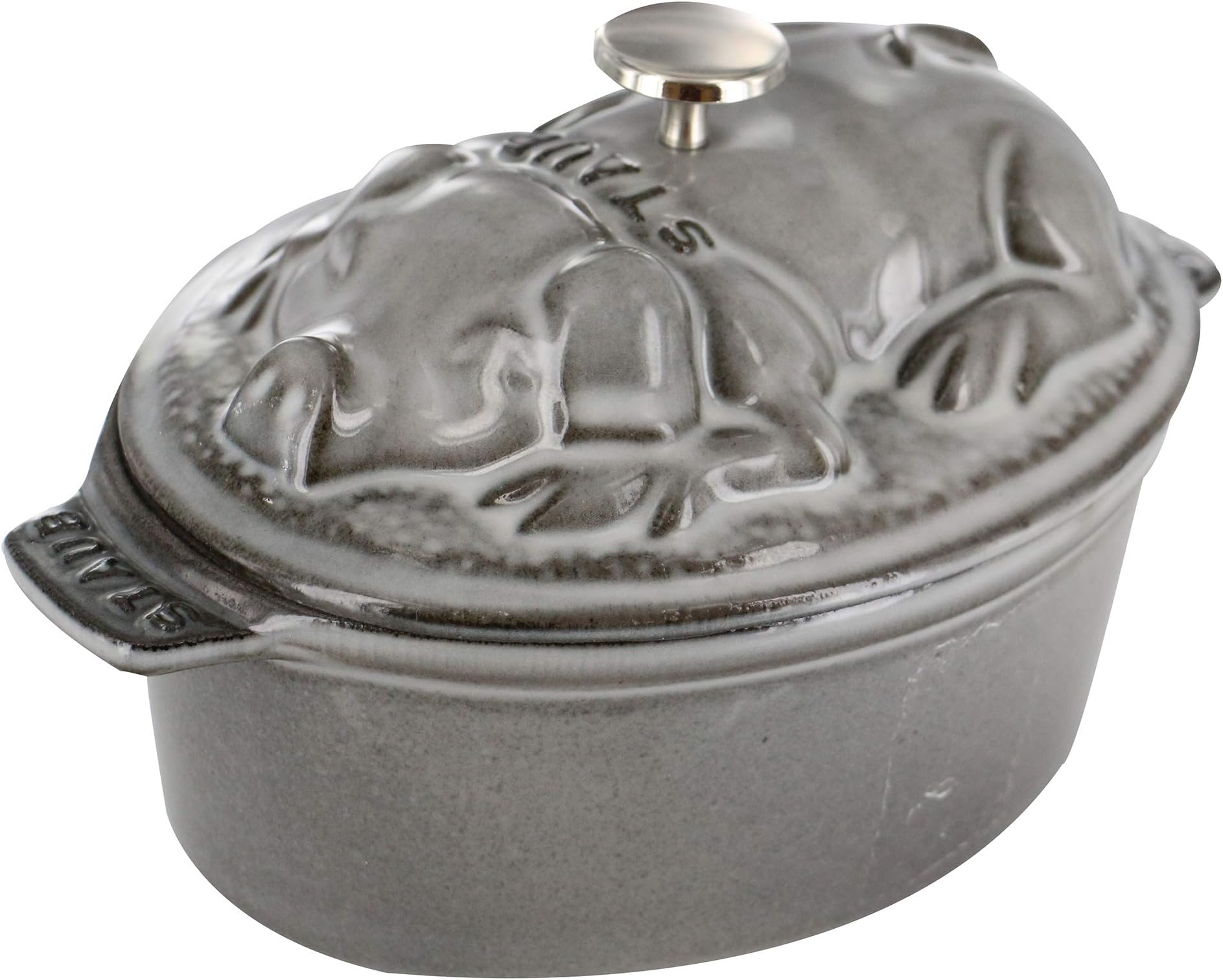 Amazon.com: Staub Cast Iron 7-qt Oval Cocotte - Matte Black, Made in ...