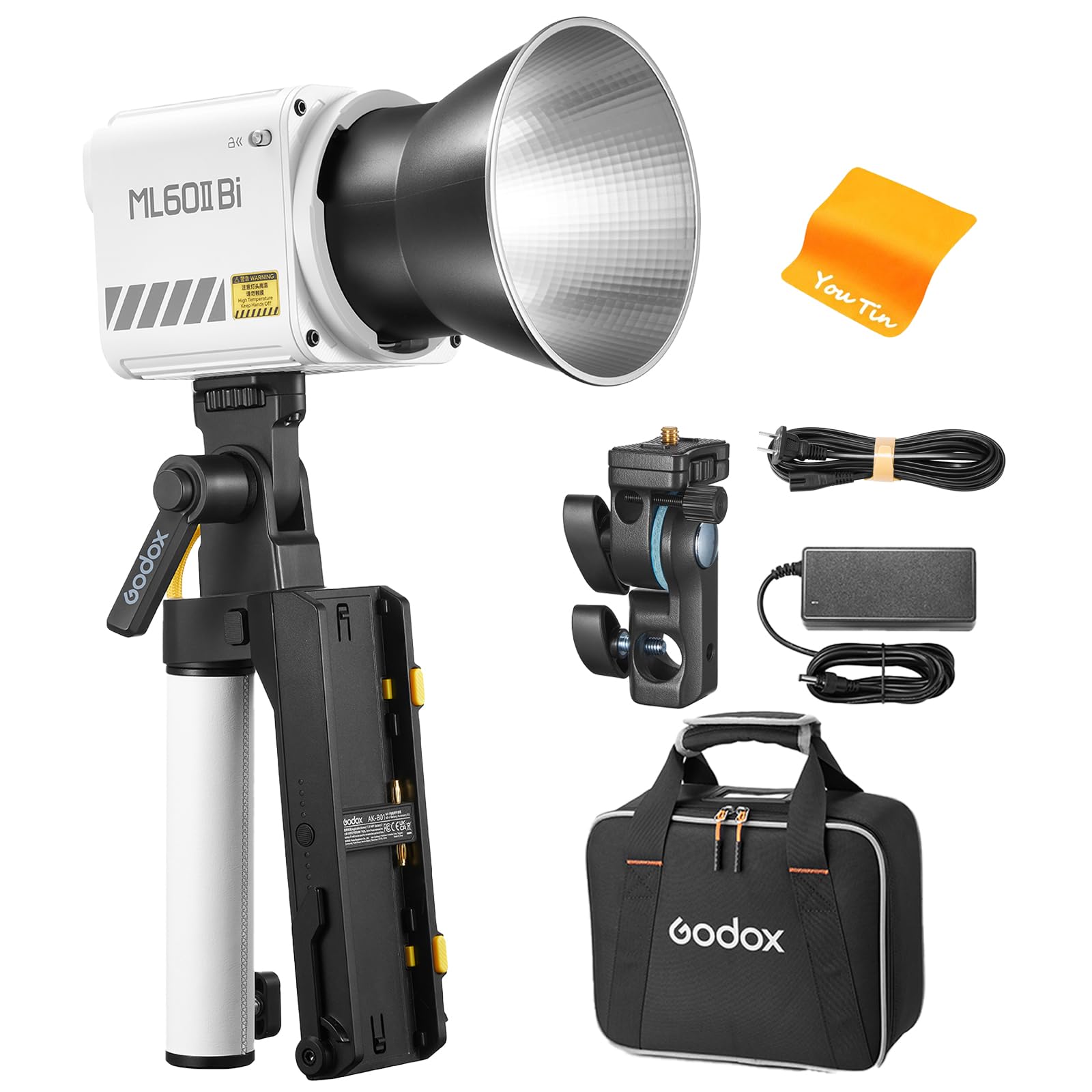 Amazon.com : Godox ML60II Bi LED Video Light - Portable 70W Studio ...