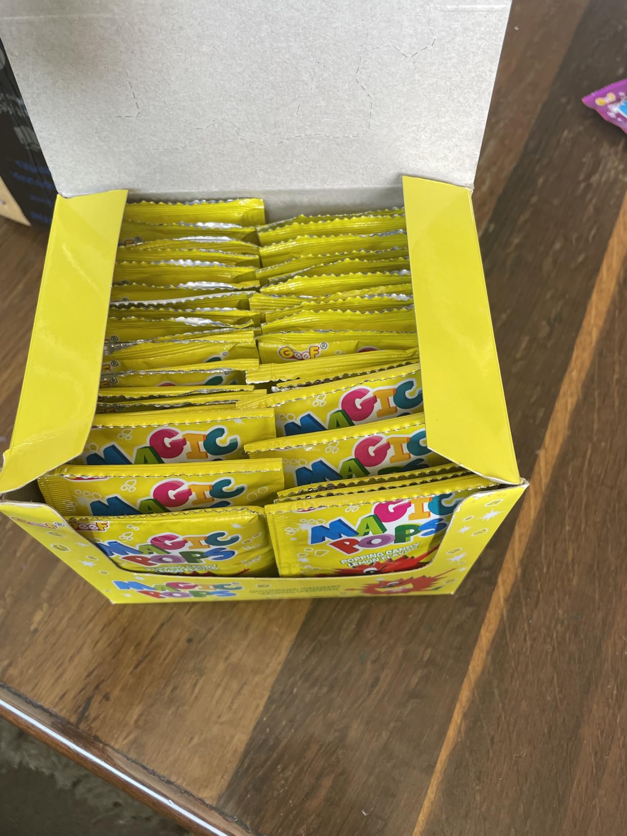 Gee.ef Magic Pops Popping Candy, Lemon Flavor, 5 G X 40 Pouches, 200 Gm ...