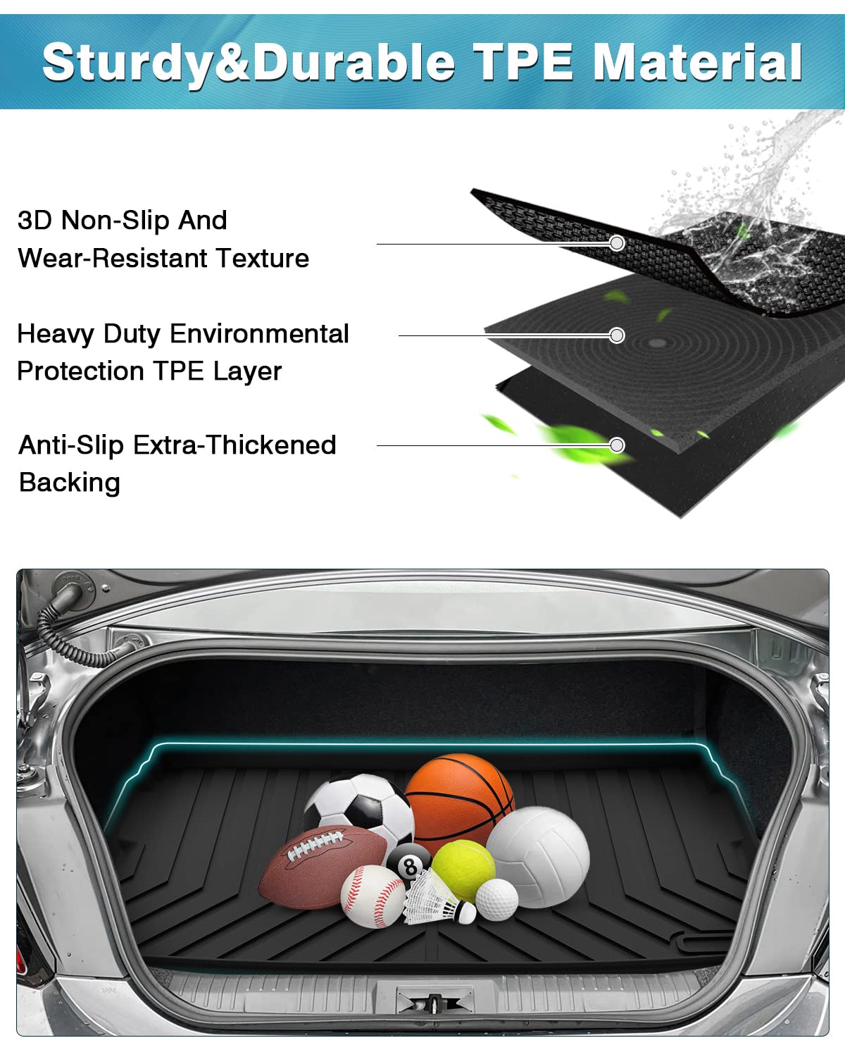 Mixsuper Custom Fit Cargo Liner for 2022-2023 Toyota GR86 / Subaru BRZ ...