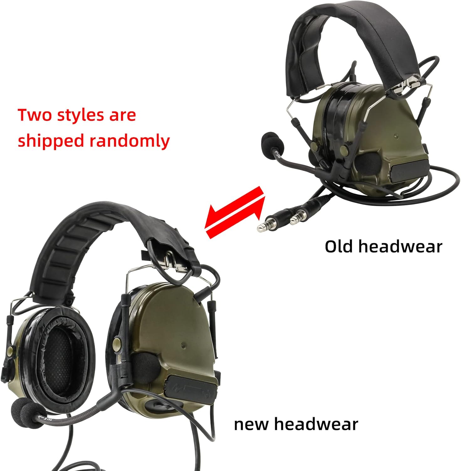 HEARFALCOM Dual Communication COMTA III Tactical Headset with PTT ...