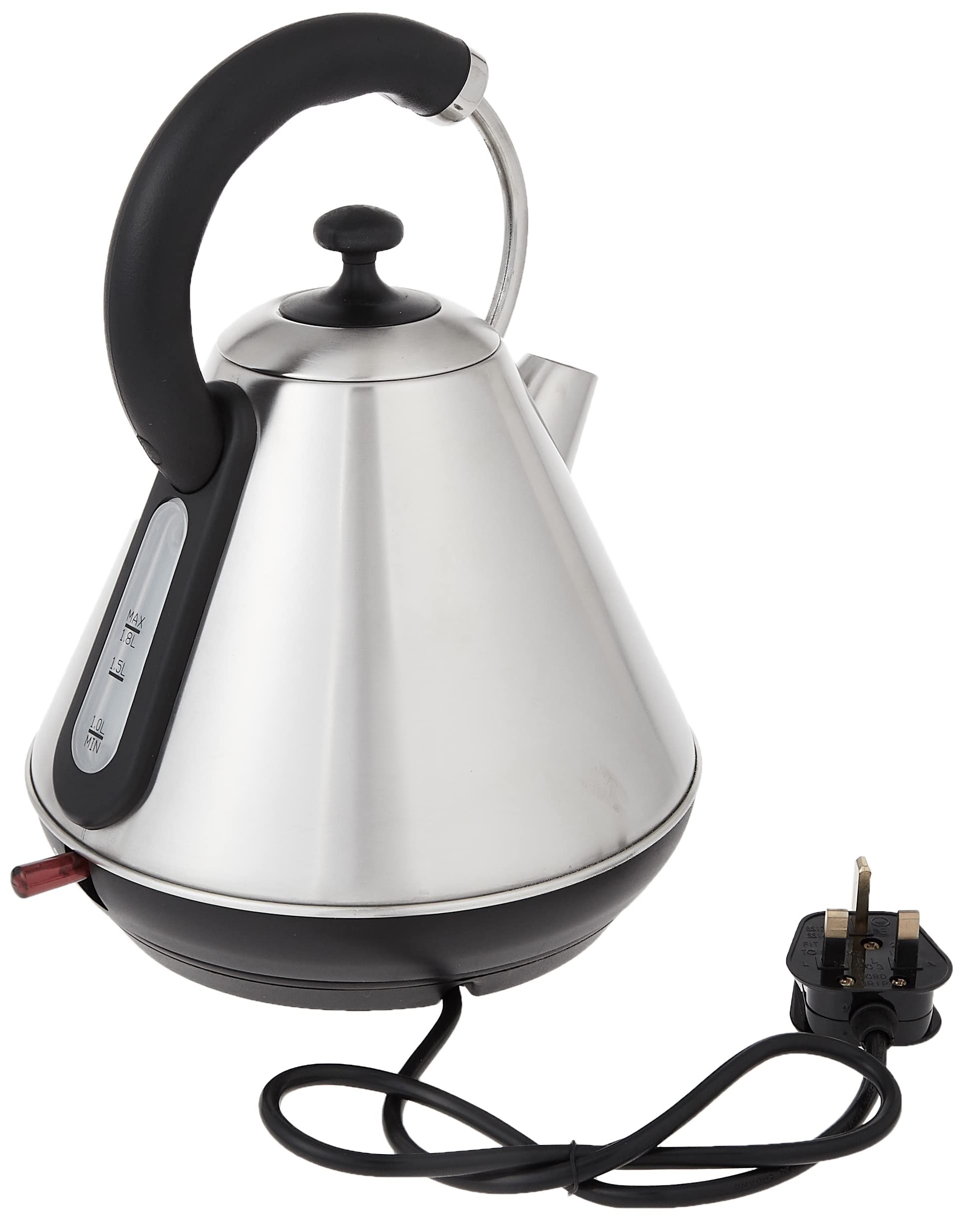 Buy Kitchen: Pyramid Brushed Stainless Steel Kettle At Home Bargains ...