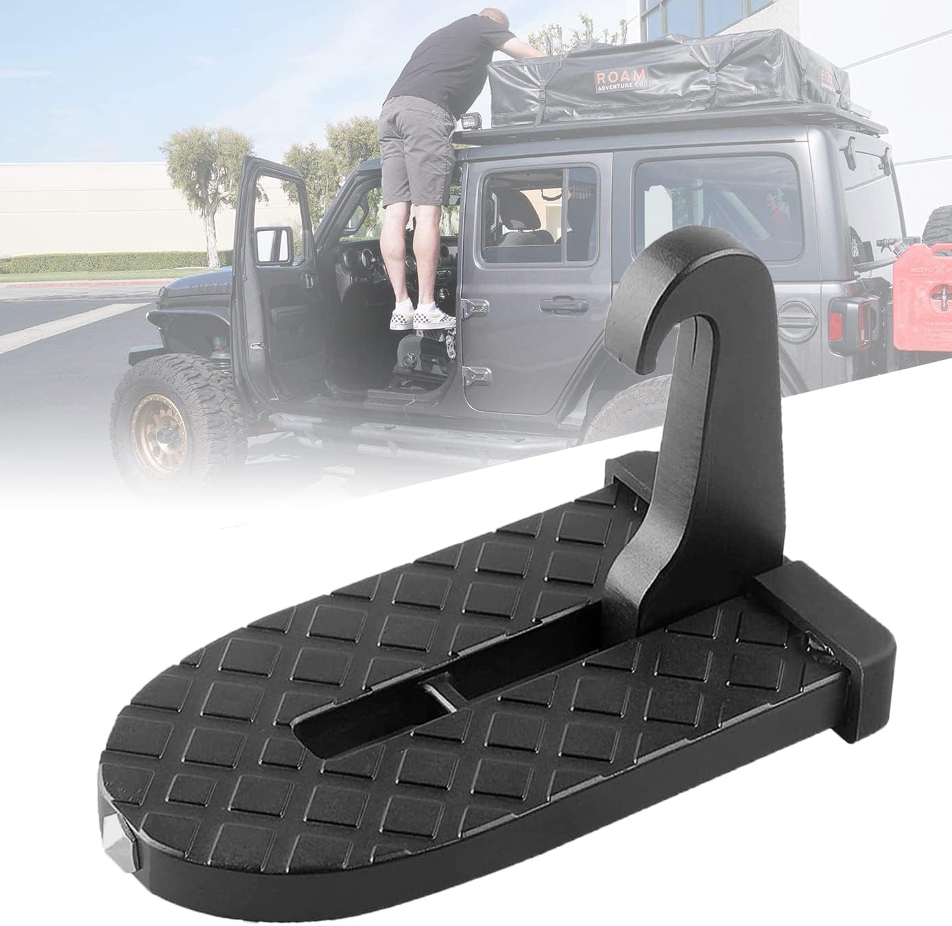 Car Door Step Up Hook Car Doorstep Folding Ladder U Shaped Hook Pedal ...