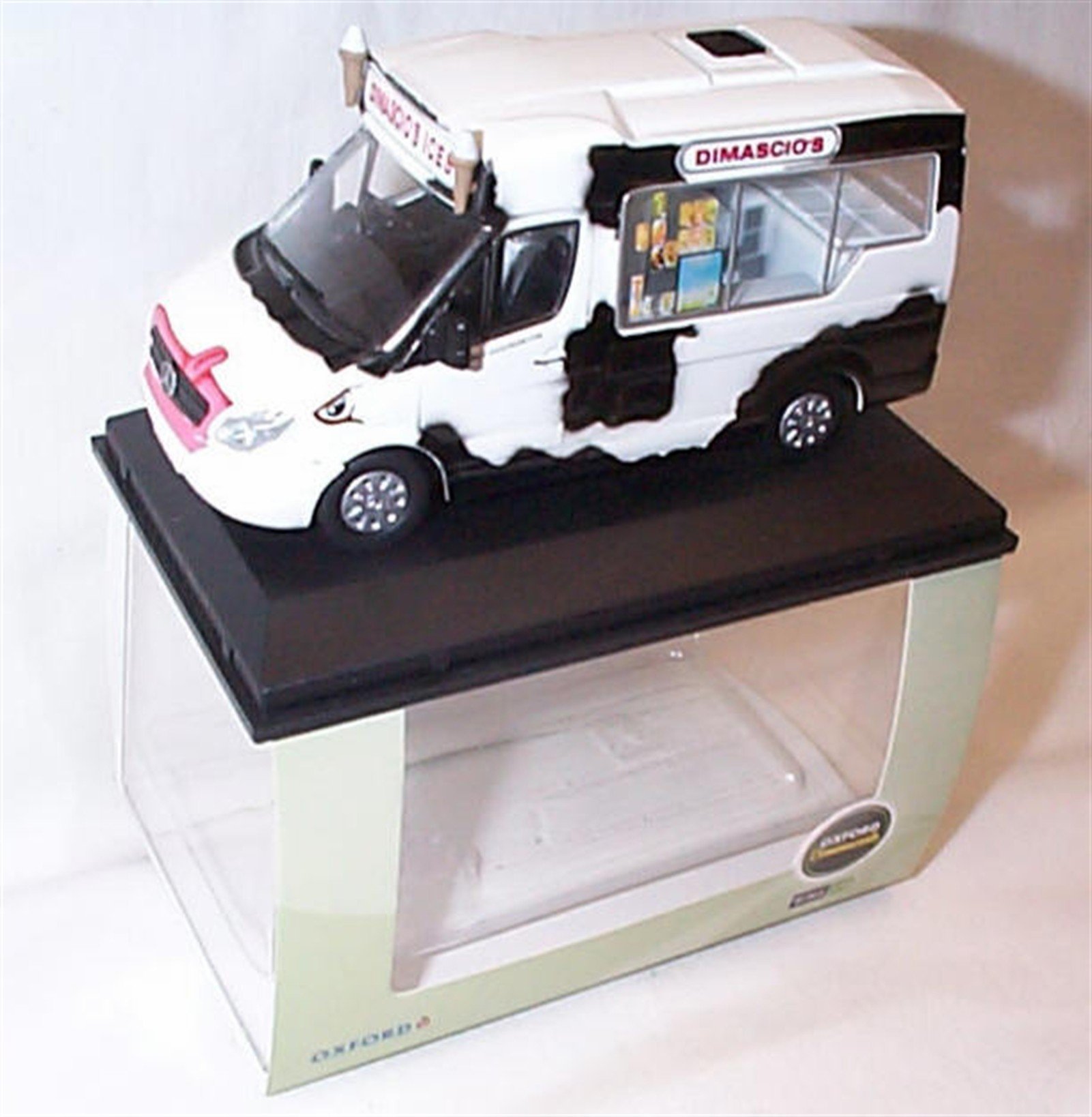Buy oxford dimascios new livery whitby mondial ice cream van 1.43 scale ...