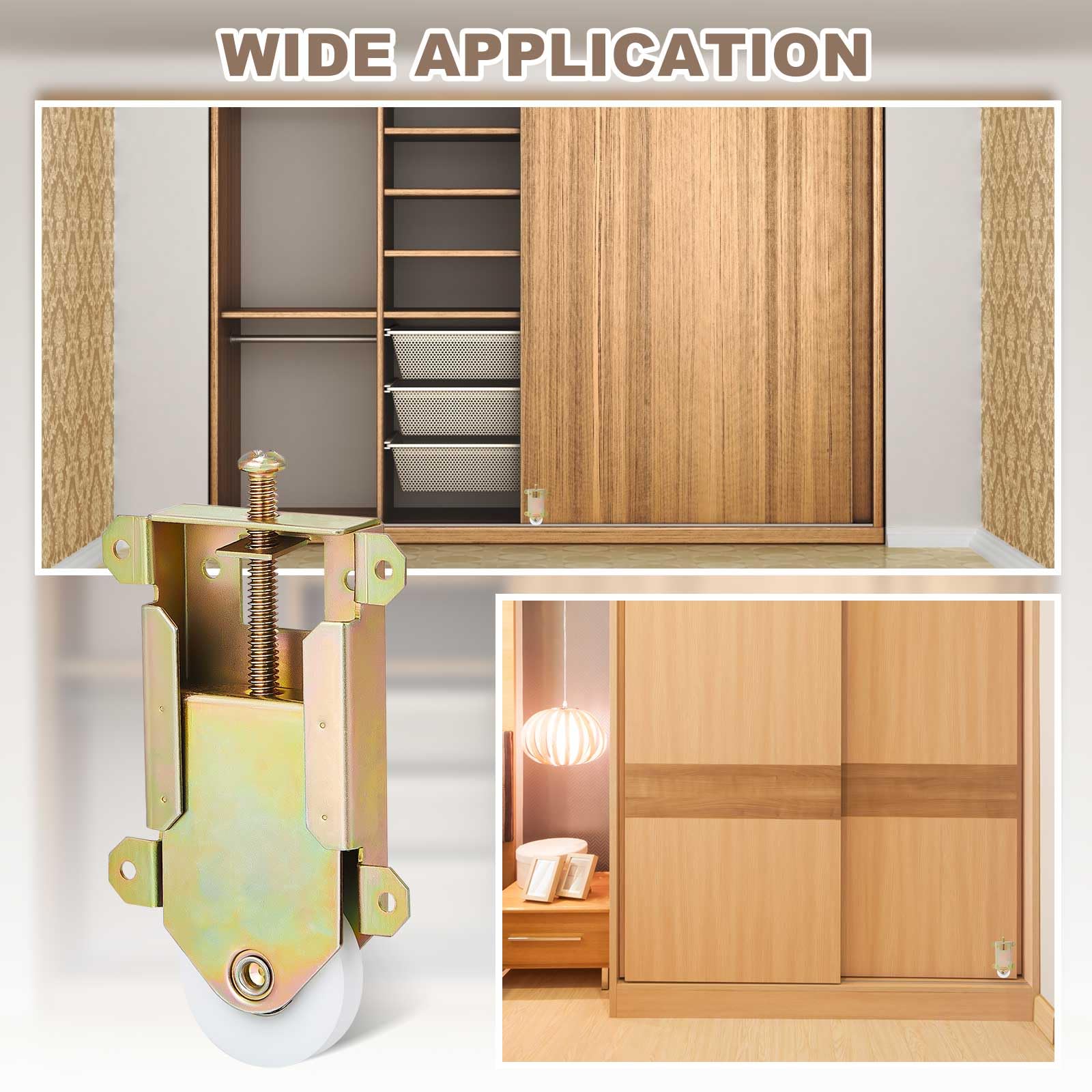 Snapklik.com : Therwen 8 Pcs 2-1/2 Inch Sliding Mirror Closet Door ...