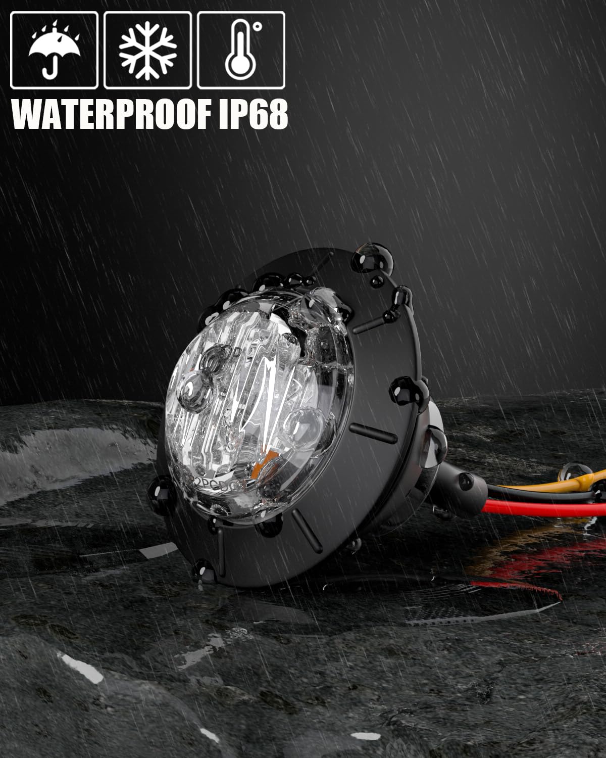 Snapklik.com : BJZ Marine Boat LED Lights Waterproof Amber To Blue Dual ...