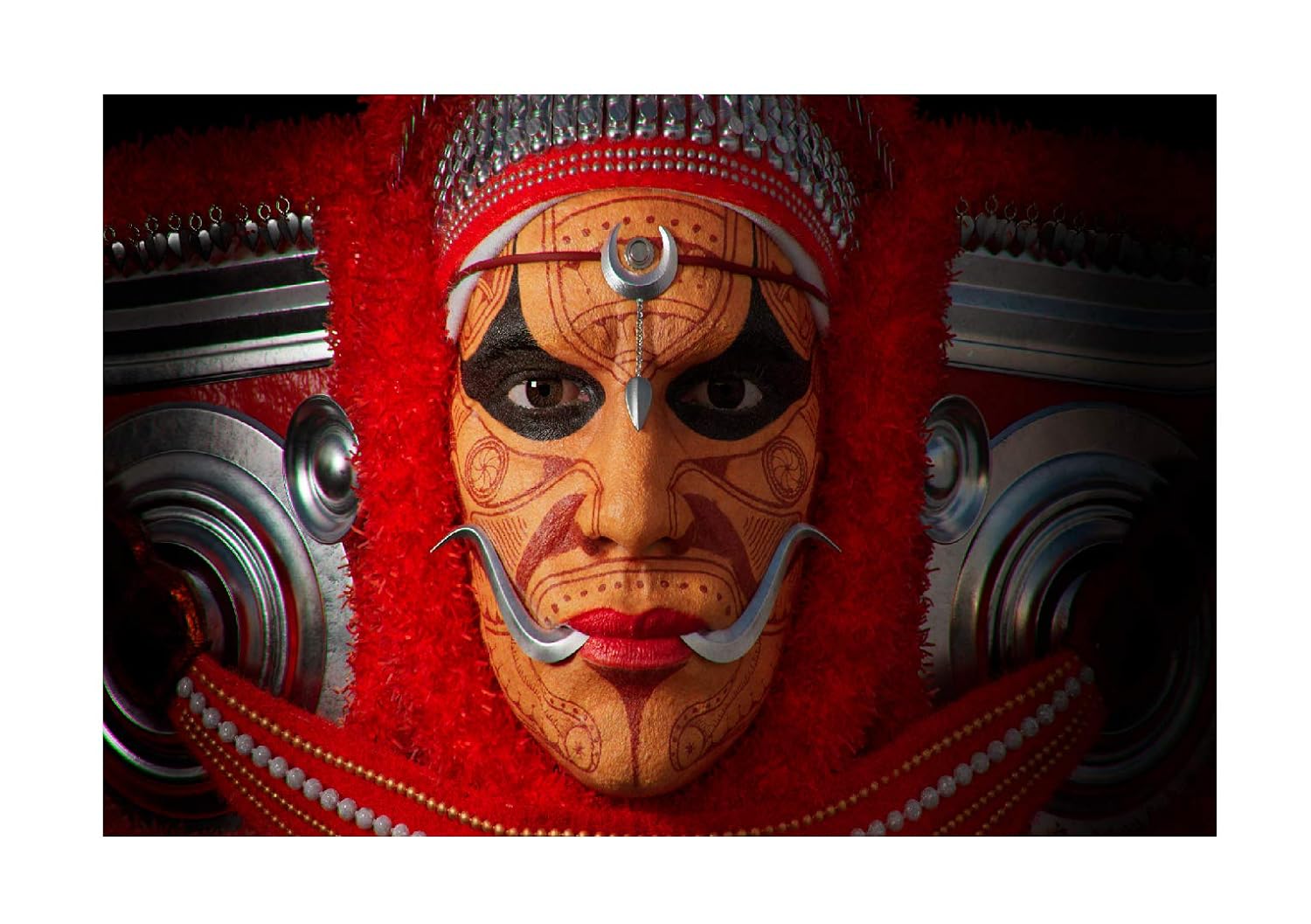 SIGN EVER Kerala Traditional Theyyam Wall Art Poster Home Bedroom ...