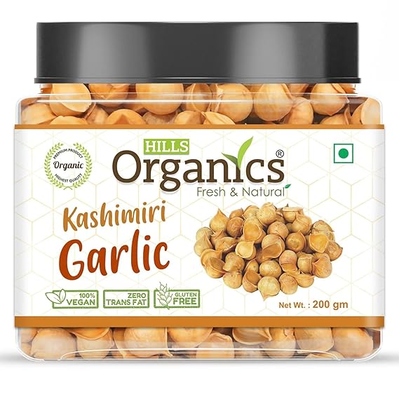 HILLS ORGANICS Kashmiri Lehsun 200gm | Natural Single Clove Lehsun ...