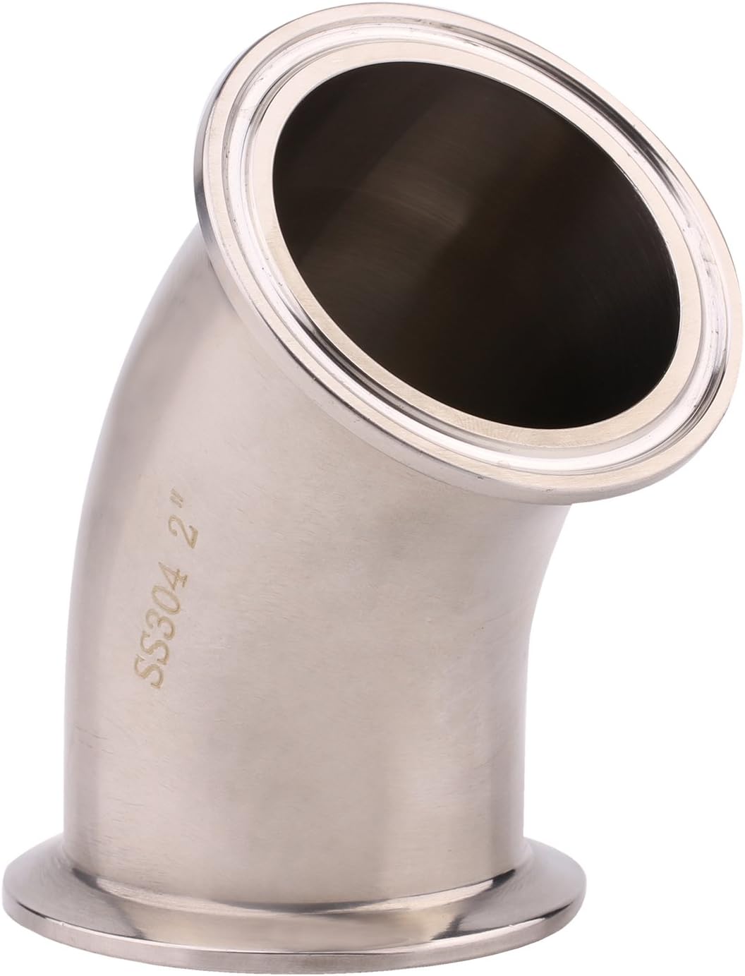 Amazon.com: DERNORD 45 Degree Elbow | 2 Inch Tube OD Stainless Steel ...
