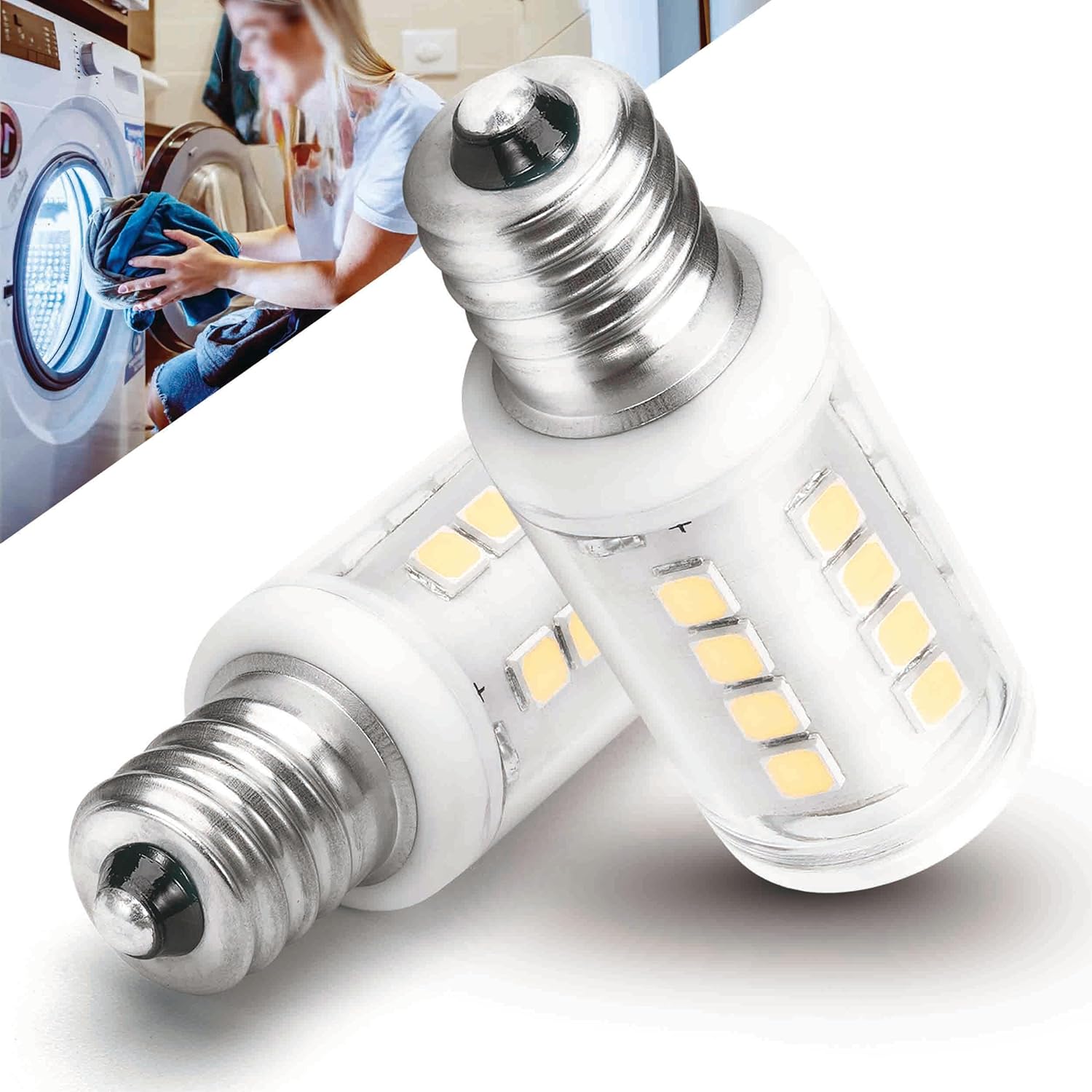 Amazon.com: Xyanmc WE05X20431 Dryer Drum Led Light Bulb 3W 120V E12 ...