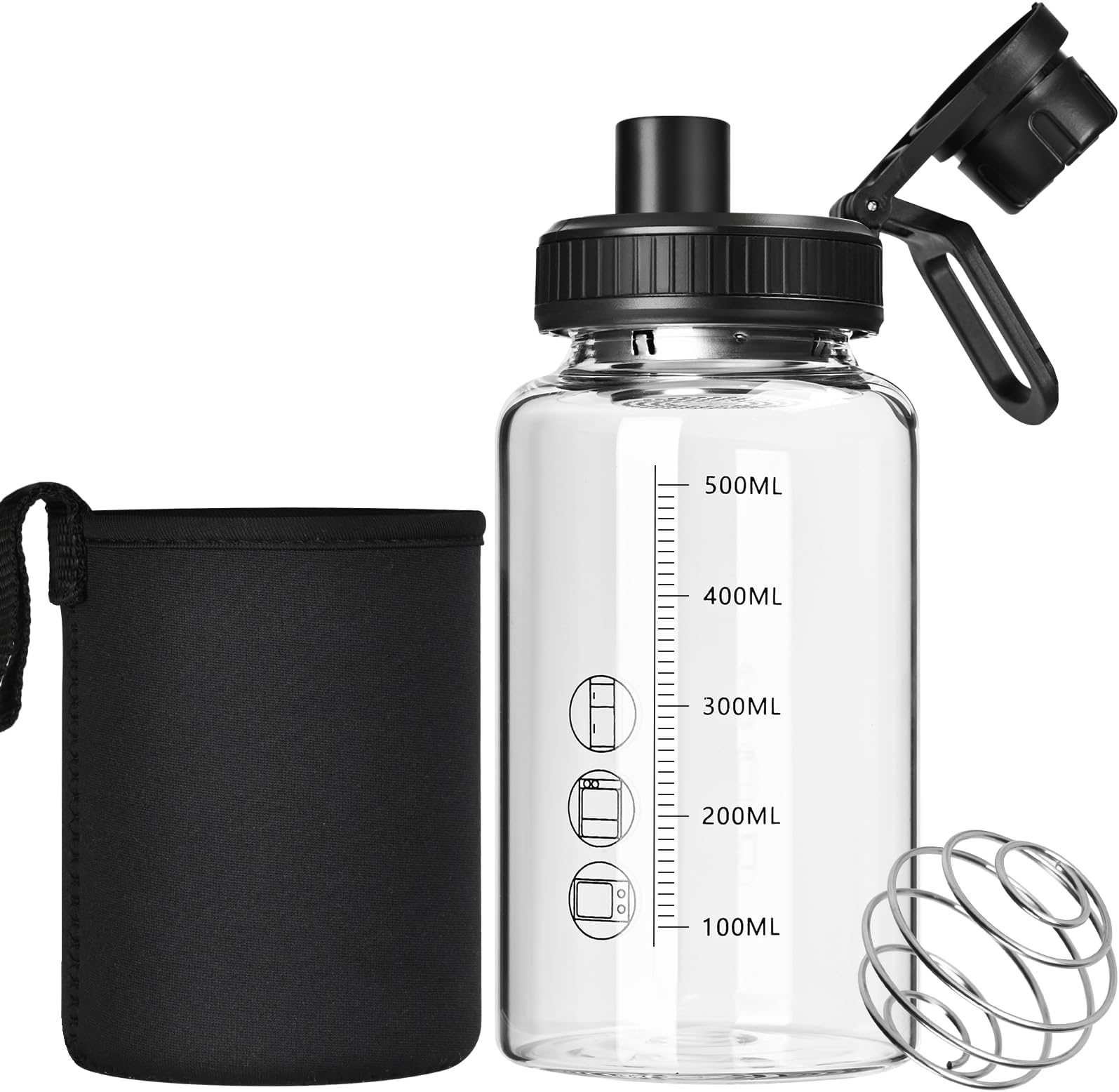 Amazon.com: VEREMUND Electric Shaker Bottle, 15oz Protein Mixing Cup ...