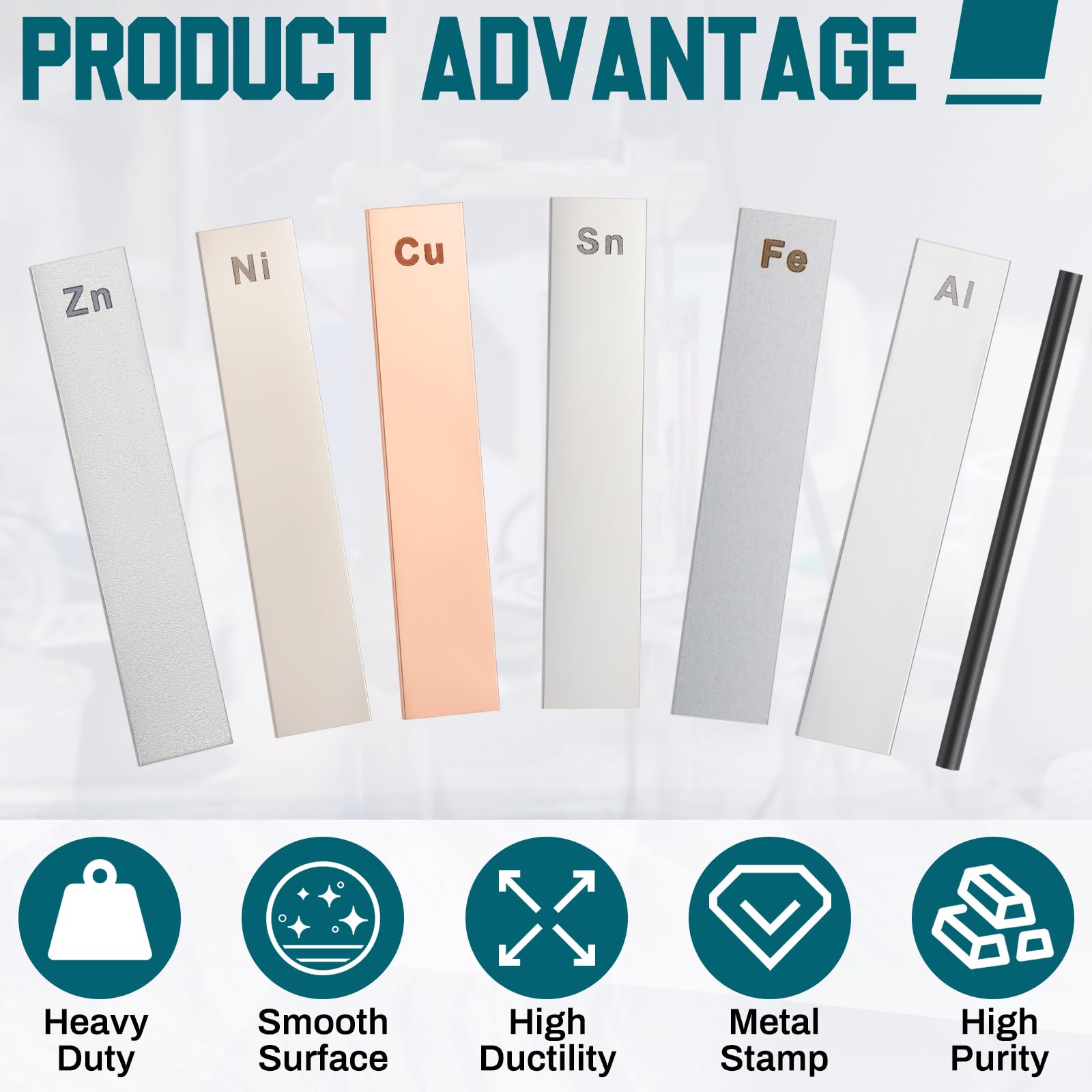 Snapklik.com : 7 Piece Metal Electrodes Set Electrode Strips Set ...