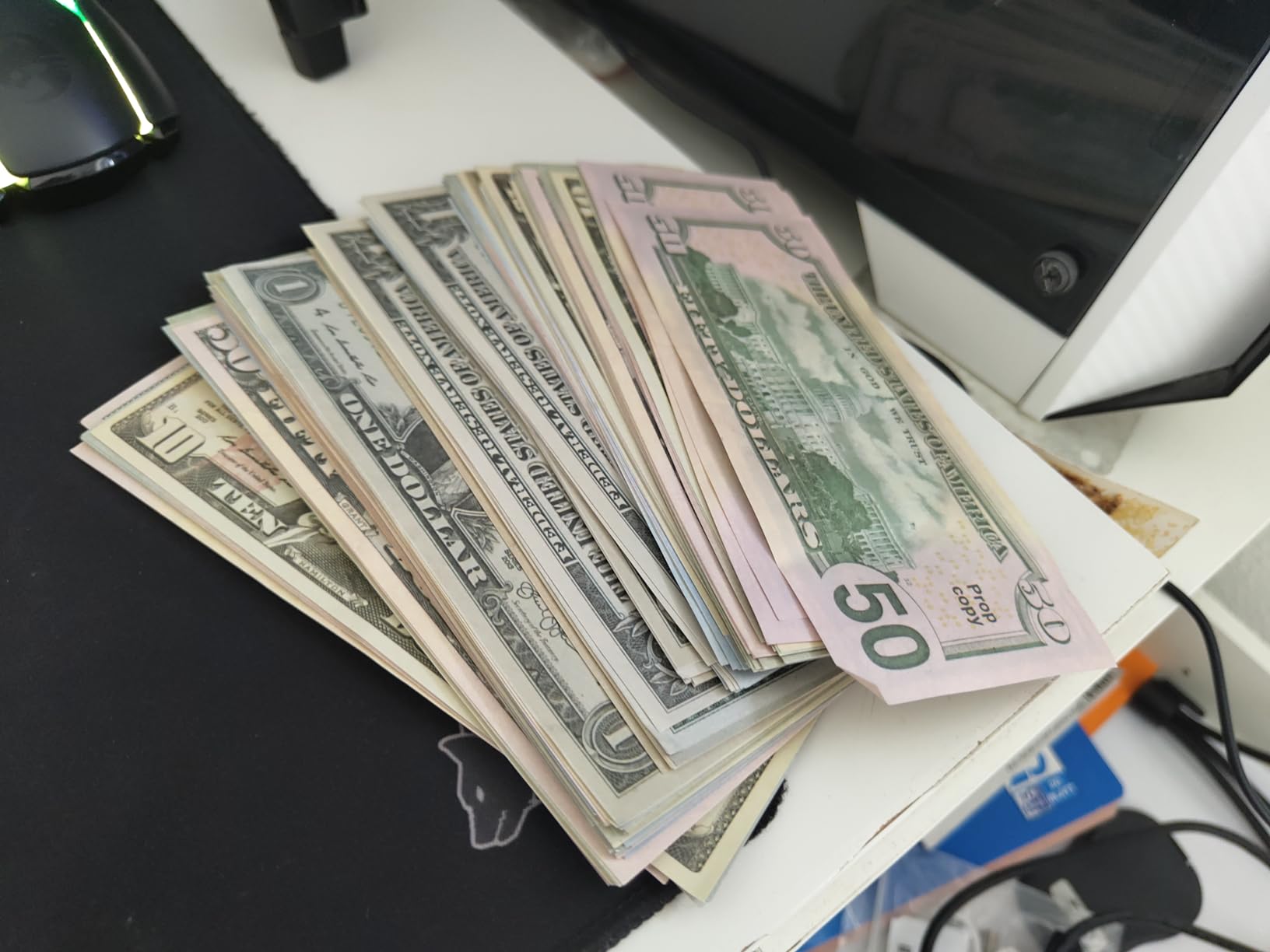 150 Stück Prop Money, Dollar Scheine, Fake Geld, Spielgeld Kinder ...