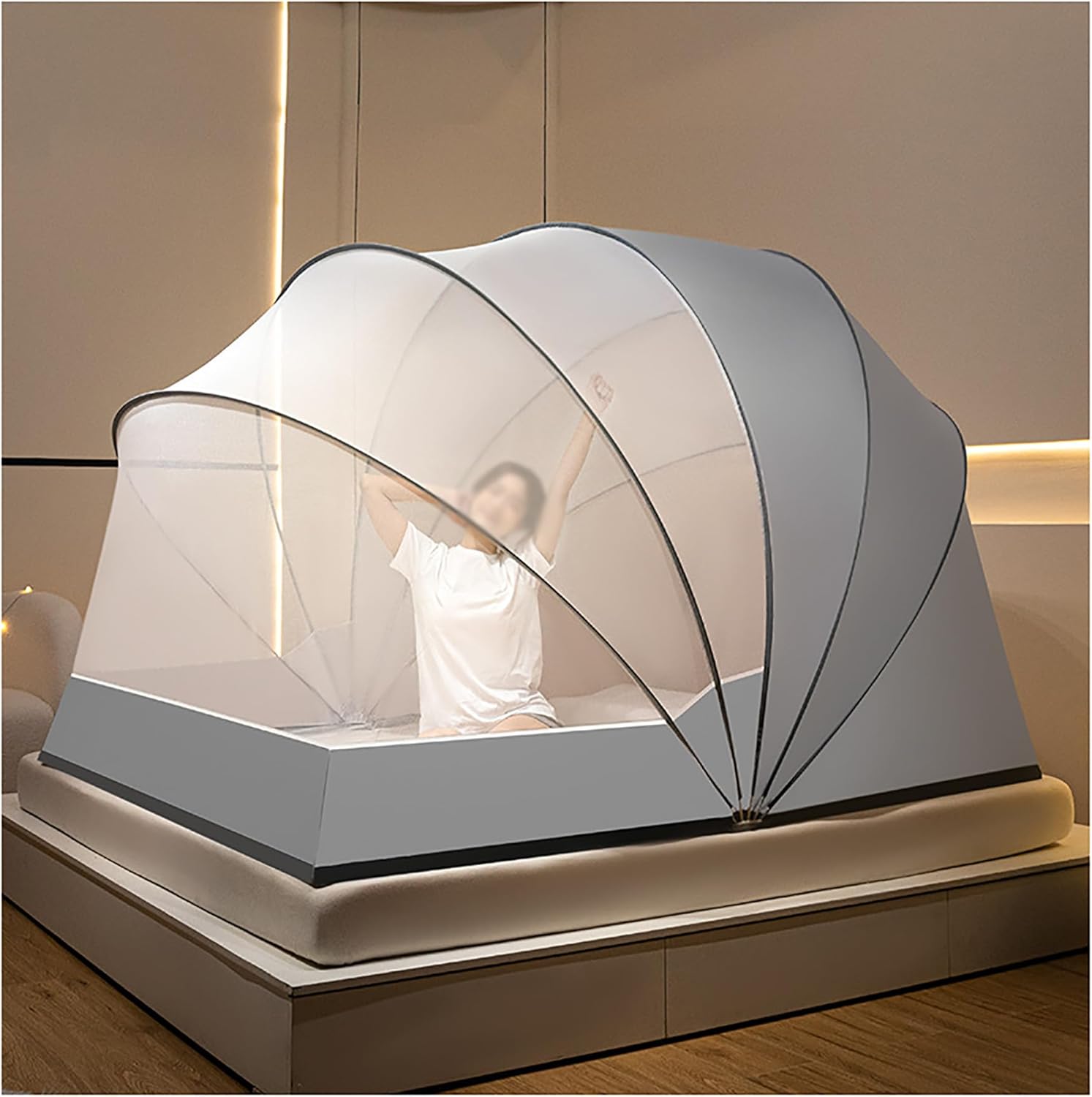 Amazon.com: ZLGONRL Folding Mosquito Net Tent for Bed Bed Cover Tent ...