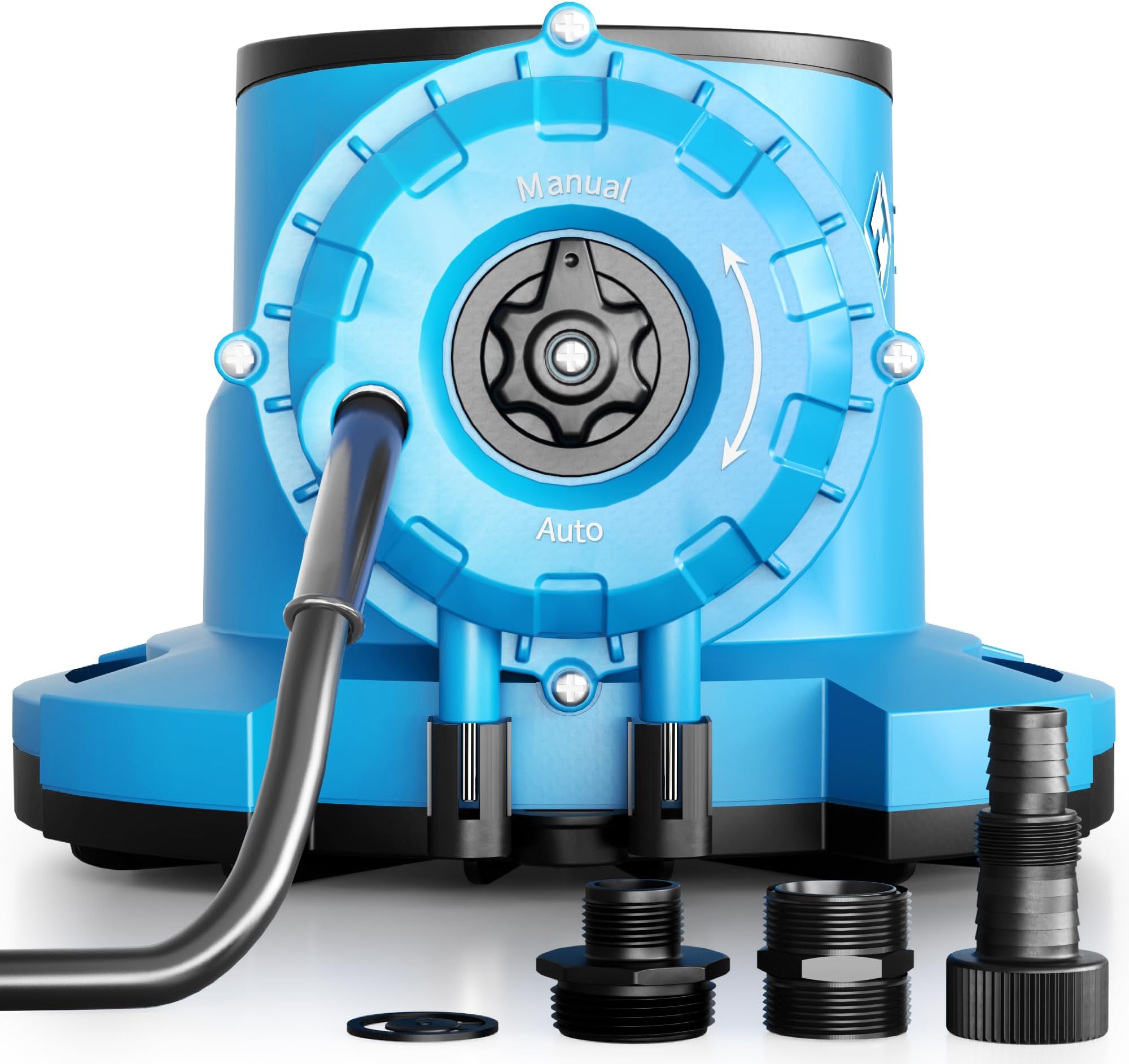 1/4 HP Automatic Pool Cover Pump - 120V Sump Pump with 10ft Power Cord ...