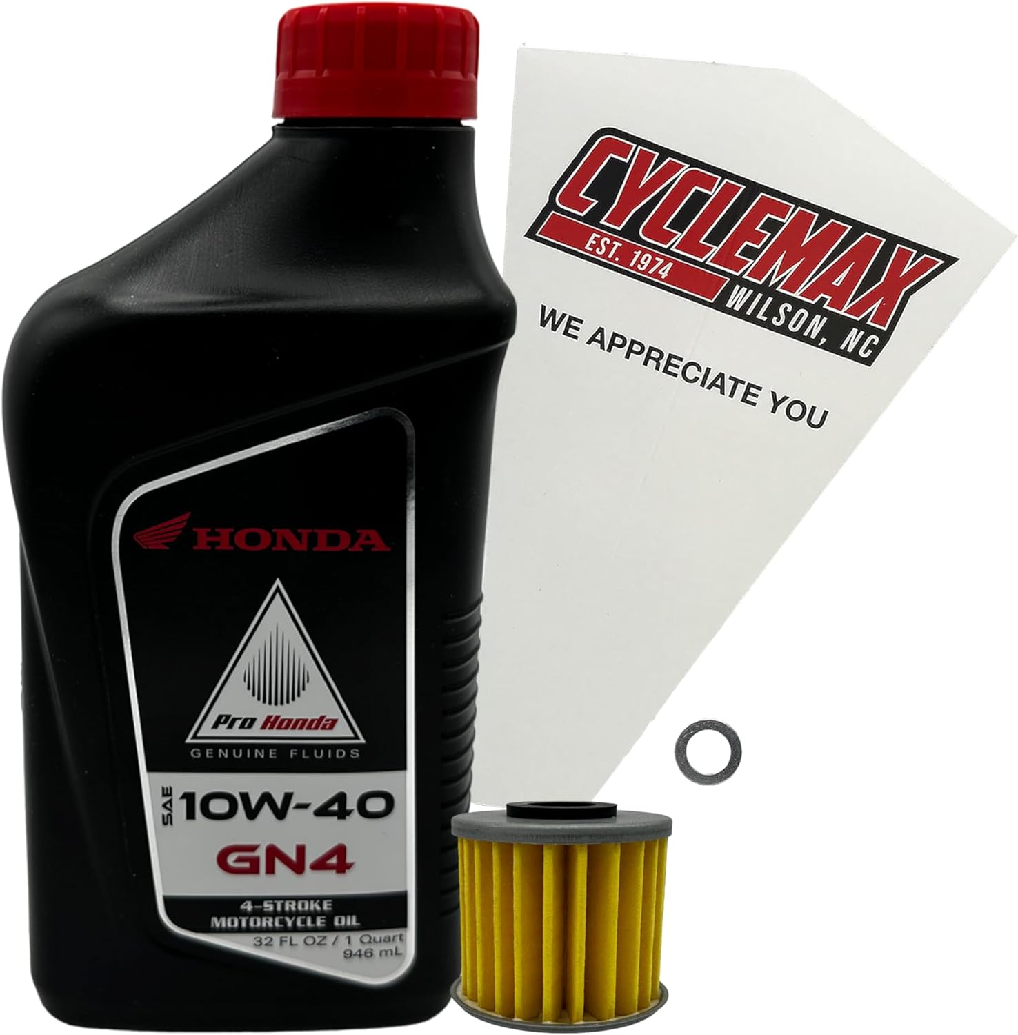 Amazon.com: Cyclemax Standard GN4 10W-40 Oil Change Kit compatible with 2021-2025 Honda Trail ...