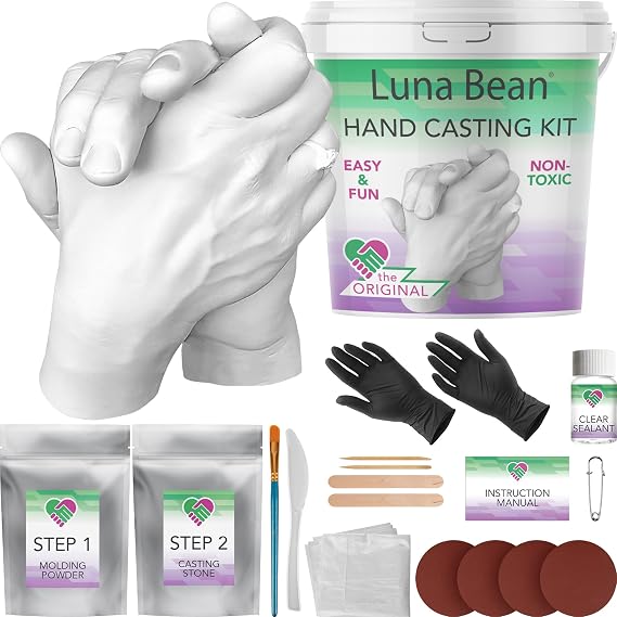 Keepsake Hands Casting Kit | DIY Plaster Statue Molding Kit | Hand ...