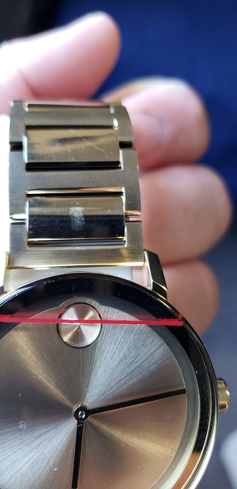 $13/mo - Finance Movado Men's Bold Evolution Pale Gold Ion-Plated Steel ...