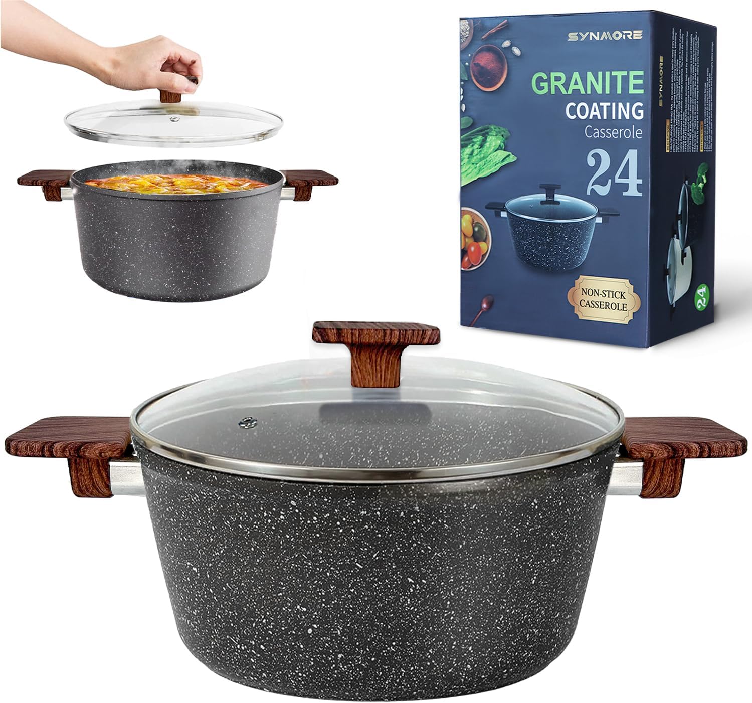 P&P CHEF Tri-Ply Stainless Steel Stockpot (5 QT), Large Stock pot with ...