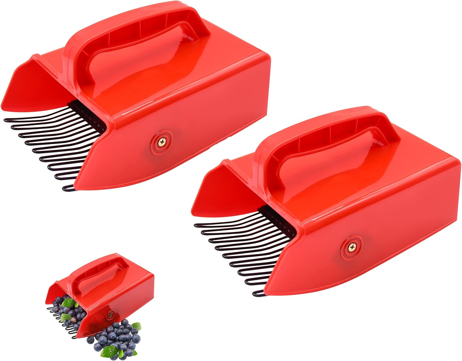 Berry Picker, 2 Pack Berry Pickers and Rakes with Metallic Comb and ...