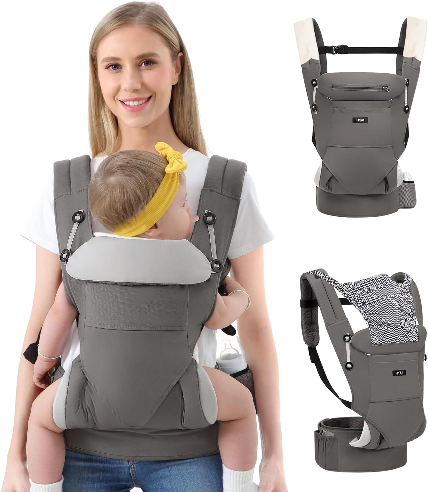 Amazon.com: HKAI Baby Carrier Newborn to Toddler, Front Facing Baby ...