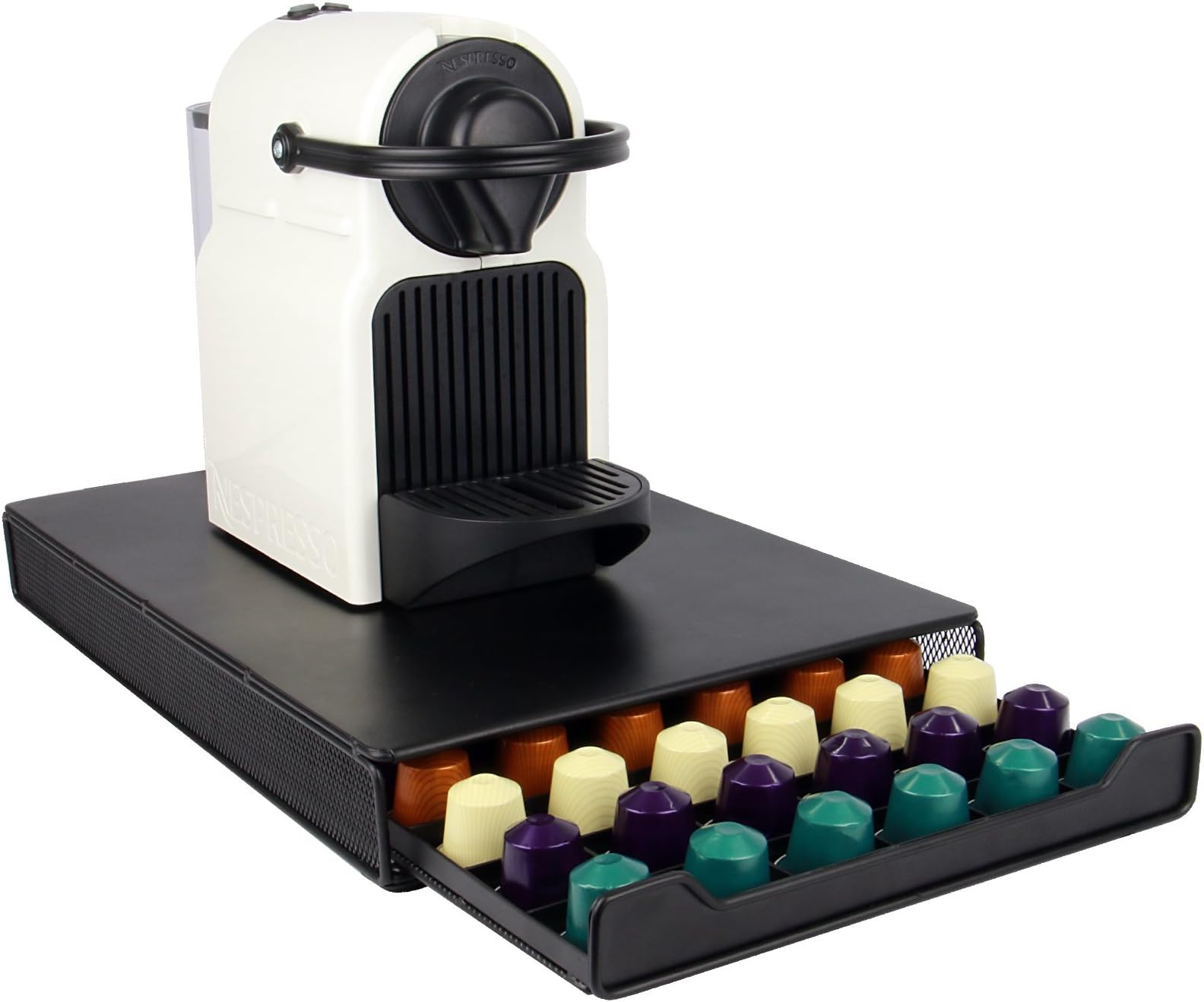 Nespresso 60 Pod Holder | Drawer Capsule Storage & Coffee Machine Stand ...