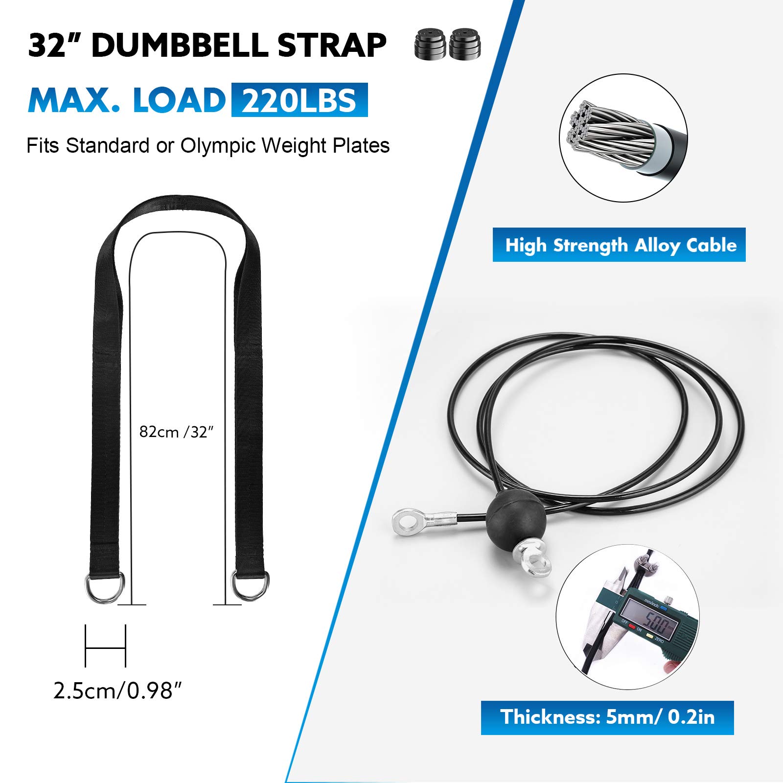 Elikliv DIY Pulley Cable Machine Attachment System, Fitness Cable ...