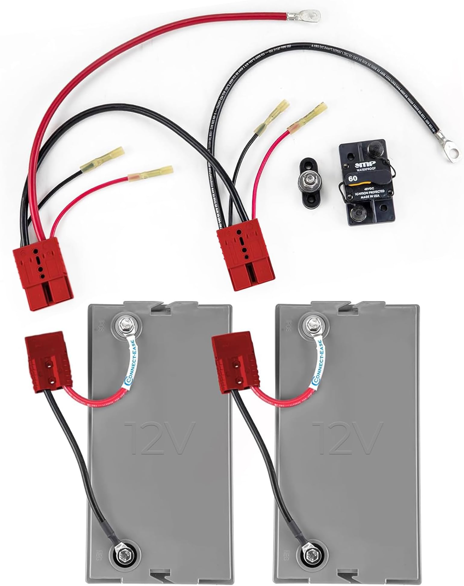 Amazon.com: Connect-Ease RCE24VPRO 24V Trolling Motor Connection Kit ...