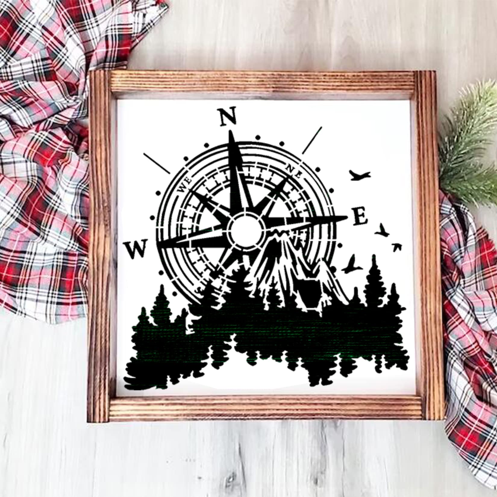 Nautical Compass Star Stencil