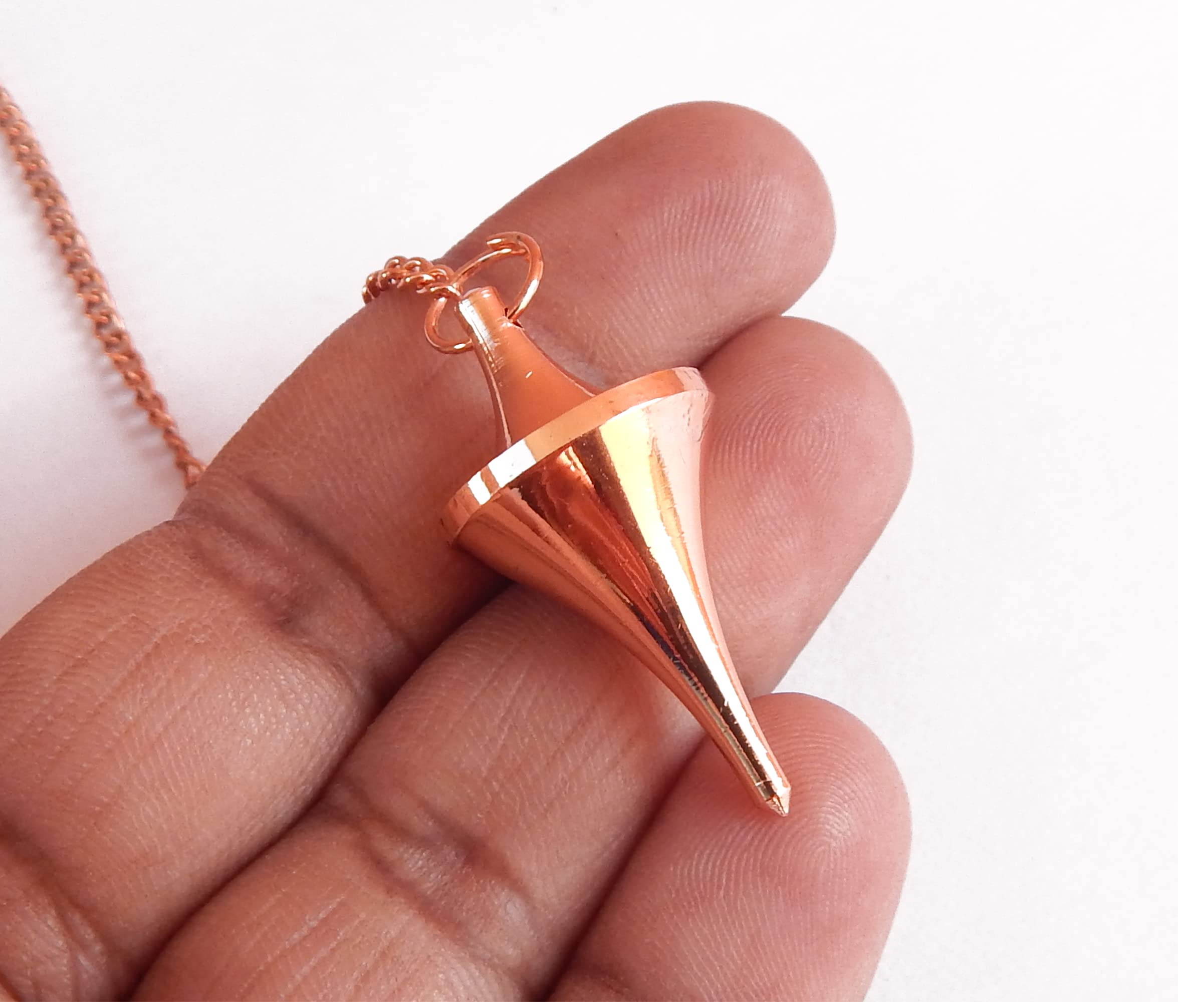 Space Ship Design (UFO) Pendulum, Copper Metal Pendulum, Dowsing Cone ...
