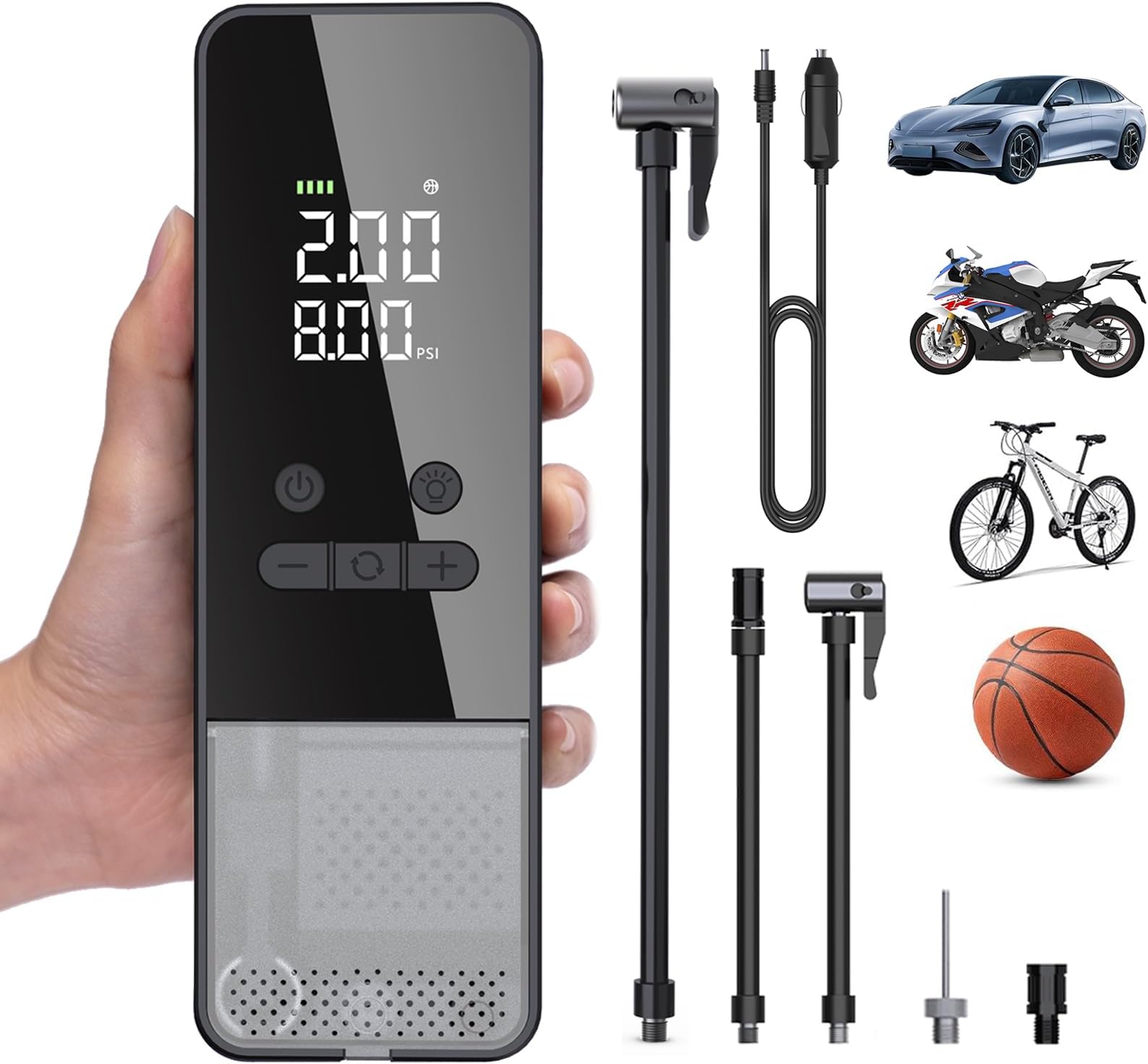 Amazon.com: PrimeTrendz 250 PSI Portable 12 Volt Air Compressor ...