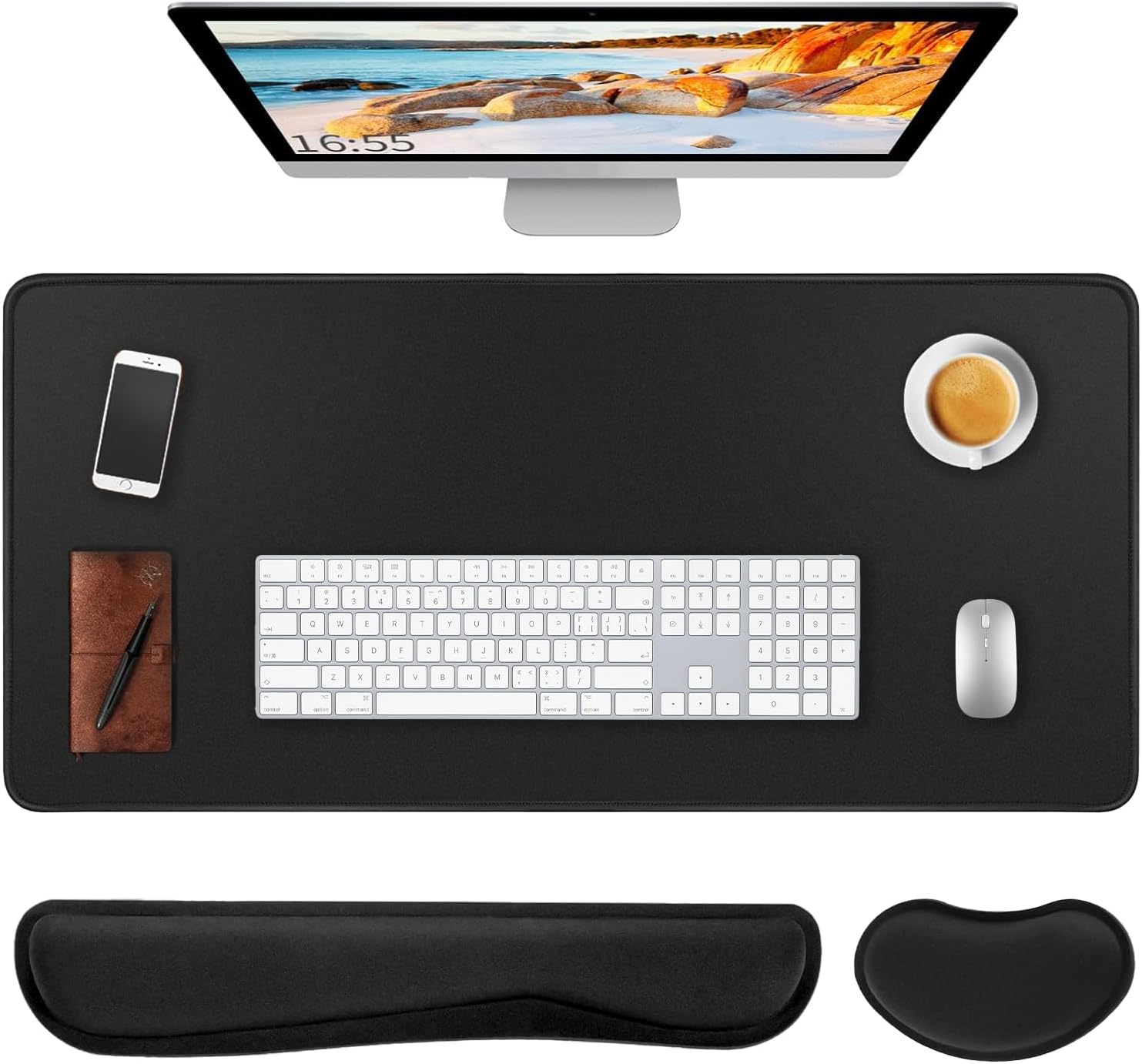 VIDA4U 3 pack Almohadillas para Mouse y Teclado, Mouse Pad Ergonomico ...