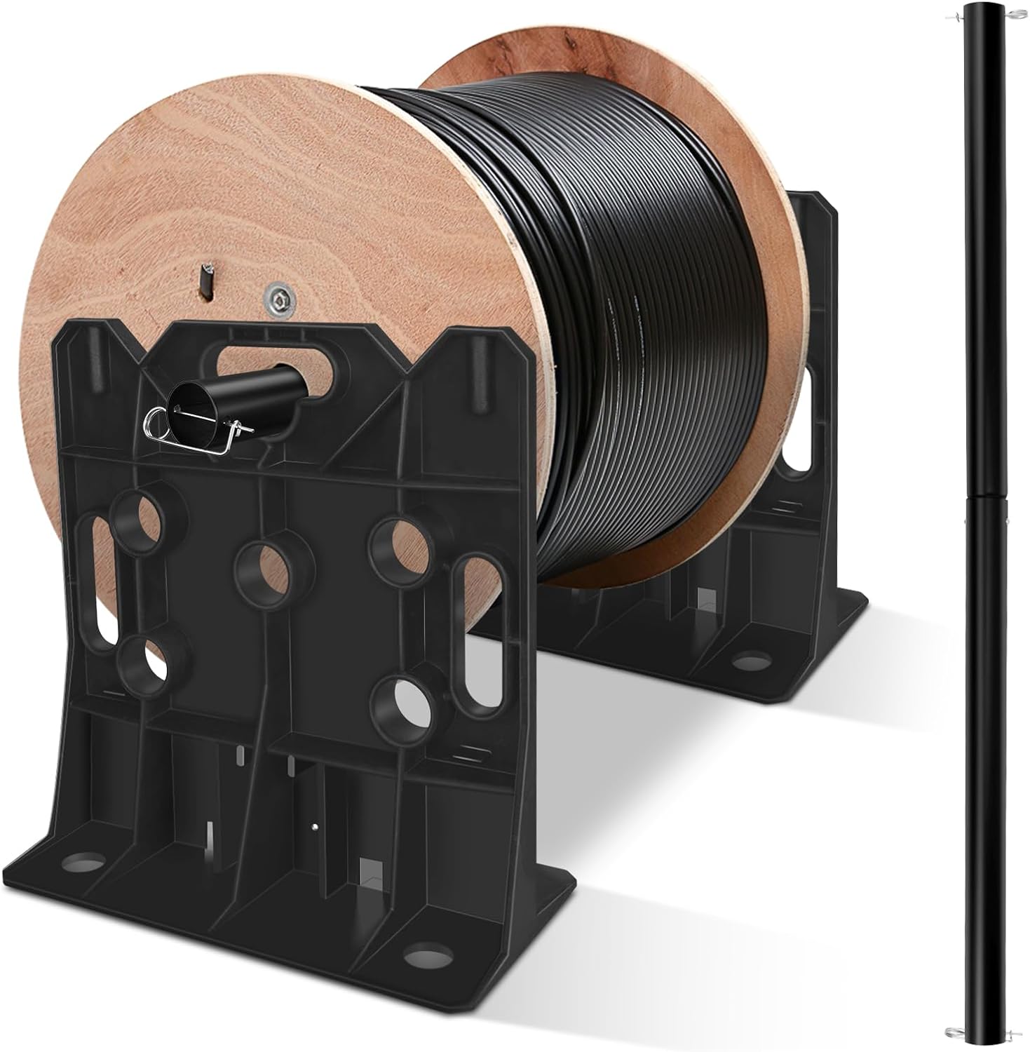 Amazon.com: Multi Purpose Wire Dispenser with Heavy Duty Steel Pole, Holds Spools Up to 34" In ...