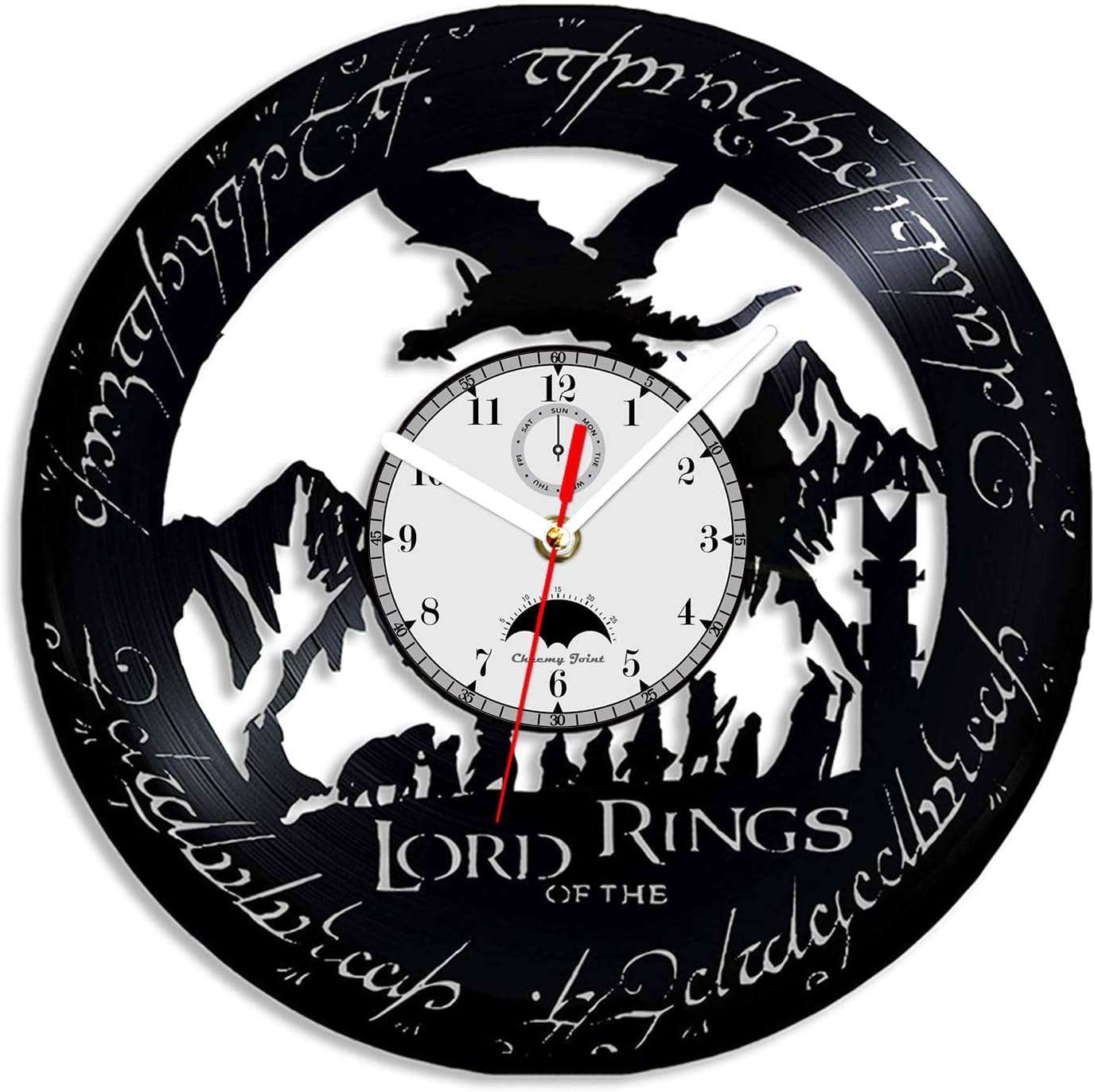 Cheemy Joint Vinyl Wanduhr Schallplatten Uhr Herr der Ringe Geschenk ...
