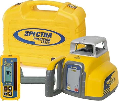 Spectra Precision LL300N Laser Level, Self Leveling Kit with HL450 ...
