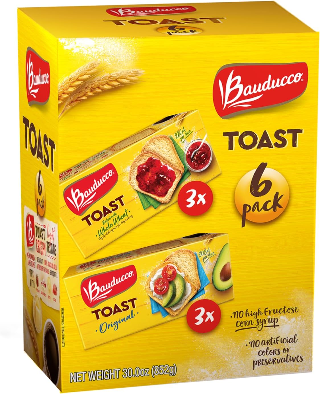 Amazon.com: Bauducco Toast - Delicious, Light & Crispy Toasted Bread ...