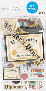 Amazon.com: Michaels Master's Graduation Sticker Flip Pack by ...