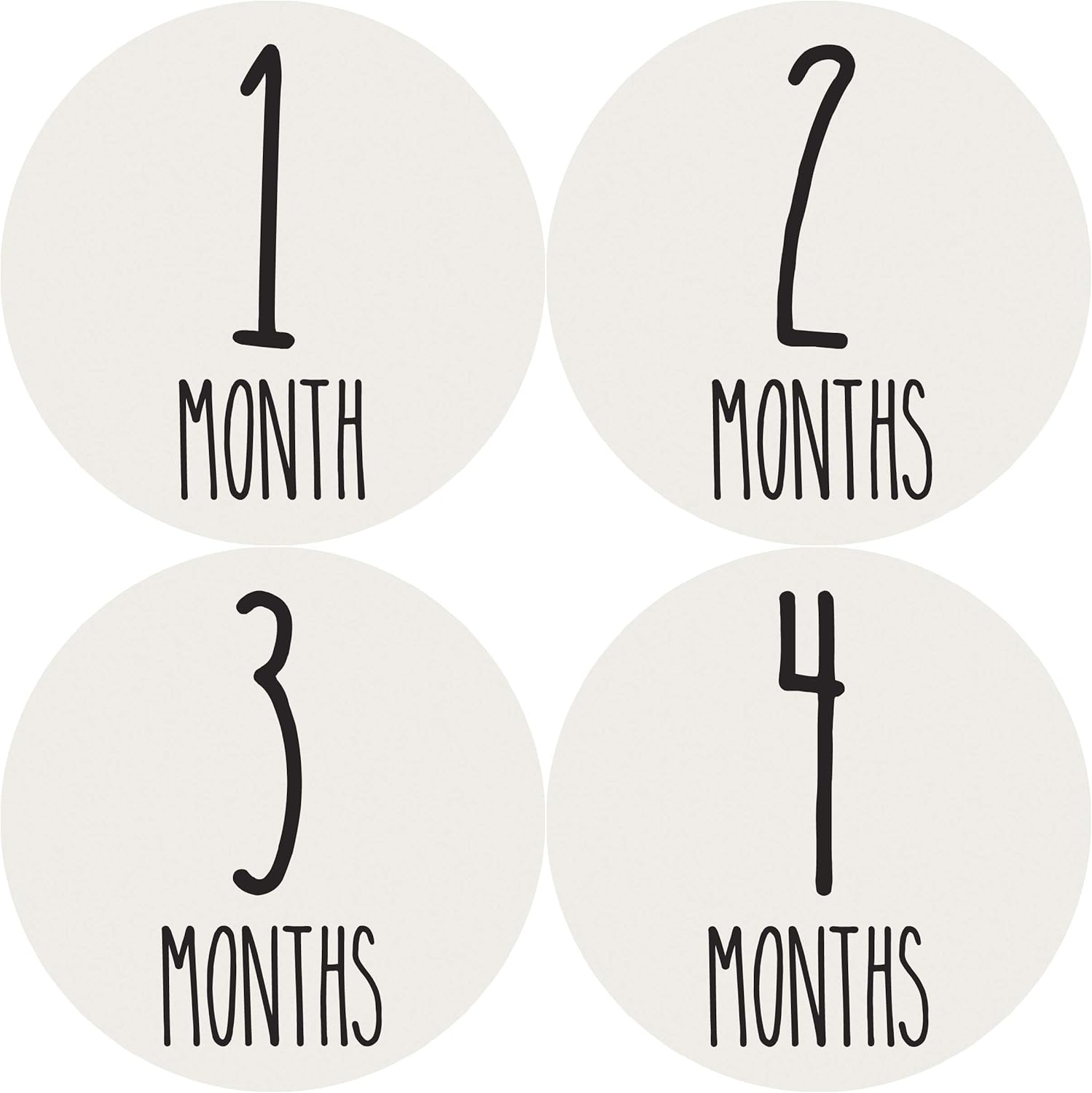 Amazon.com : Months in Motion Baby Monthly Milestone Stickers | Infant ...