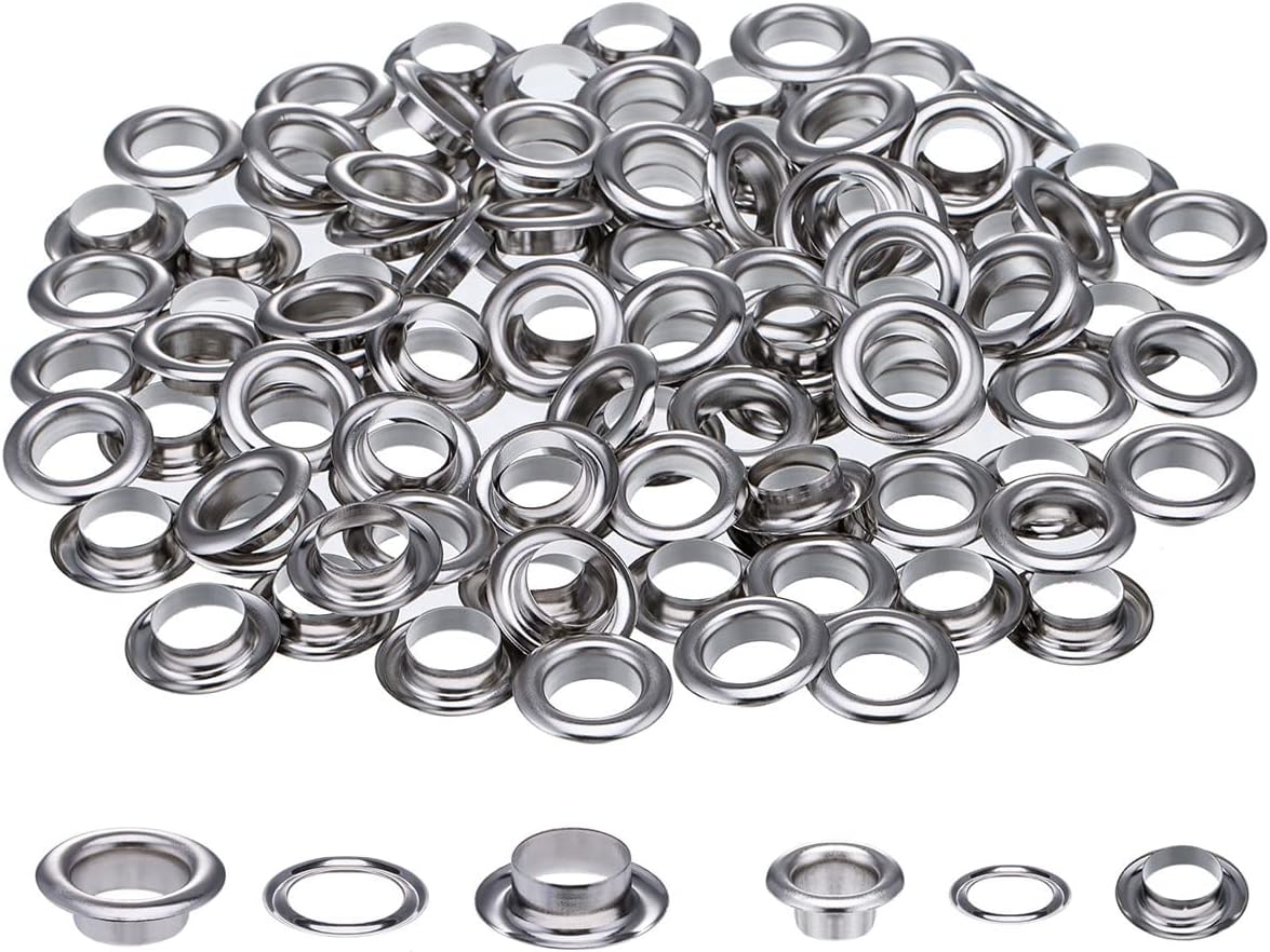 Amazon.com: Queenbox 20 Pcs 18mm Eyelets Grommets with Washers ...